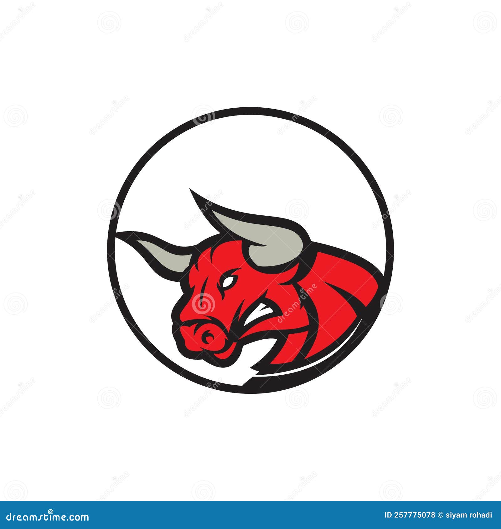 Abstract Bull Logo Vector Illustrations Design Icon Logo Stock Vector ...
