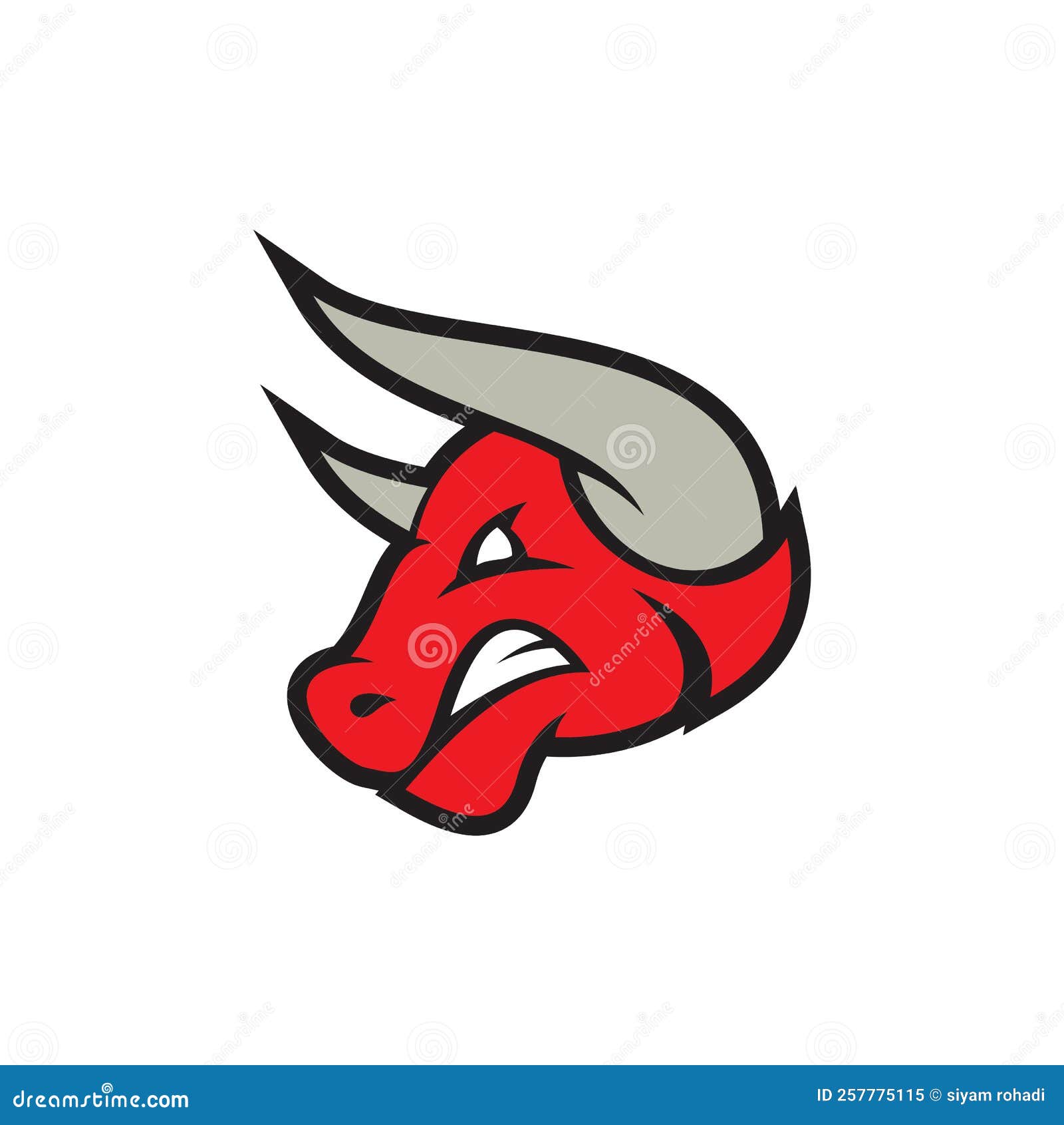 Abstract Bull Logo Vector Illustrations Design Icon Logo Stock Vector ...