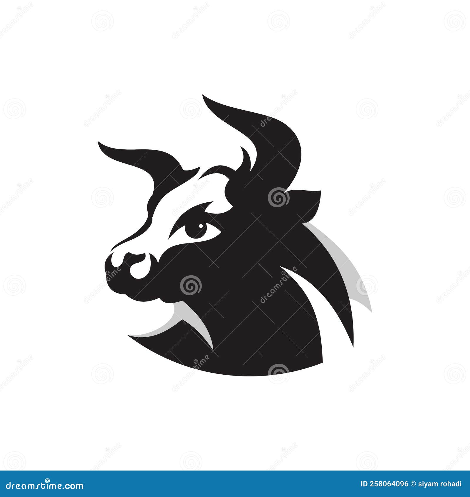 Abstract Bull Logo Vector Illustrations Design Icon Logo Stock Vector ...