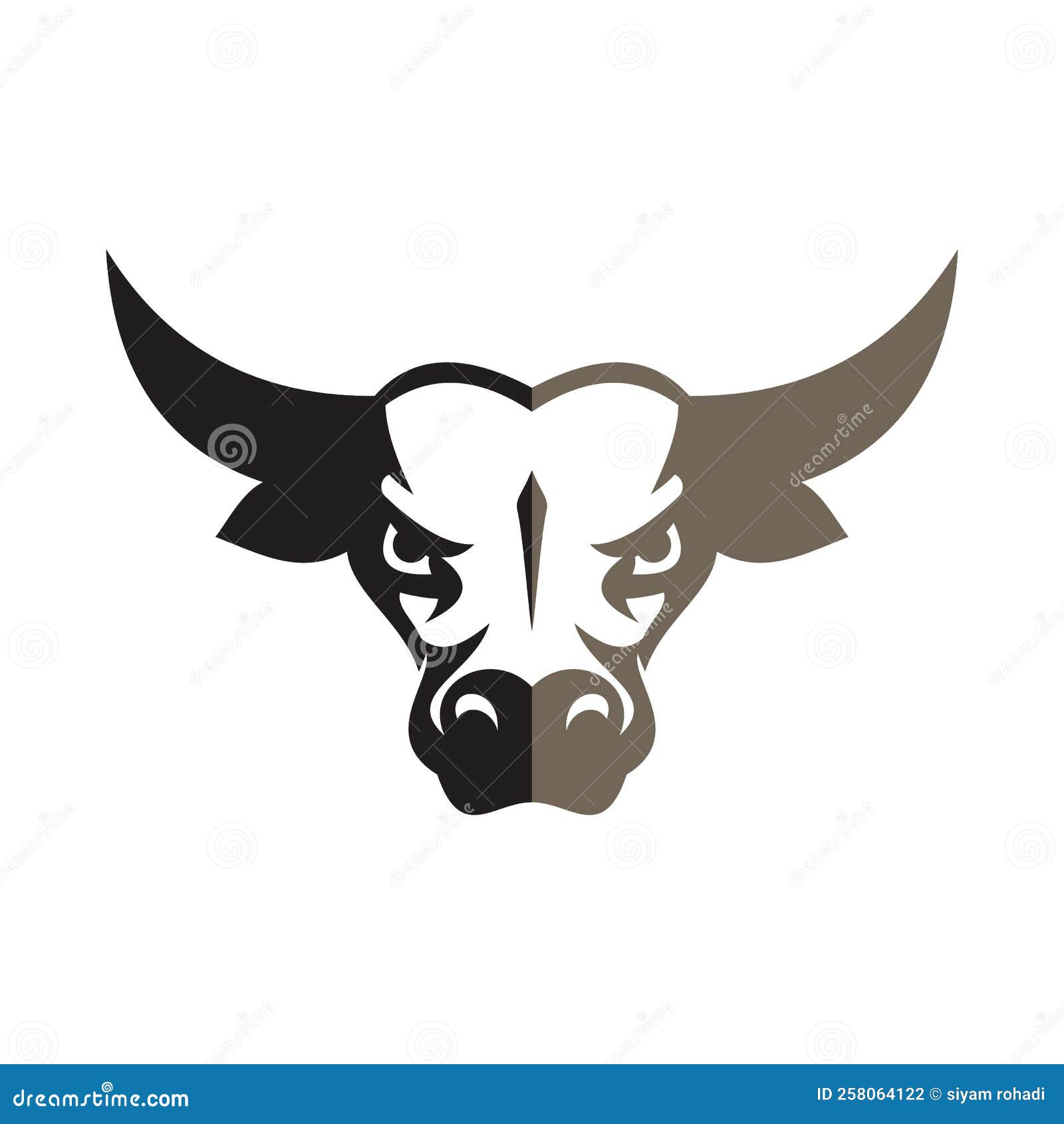 Abstract Bull Logo Vector Illustrations Design Icon Logo Stock Vector ...