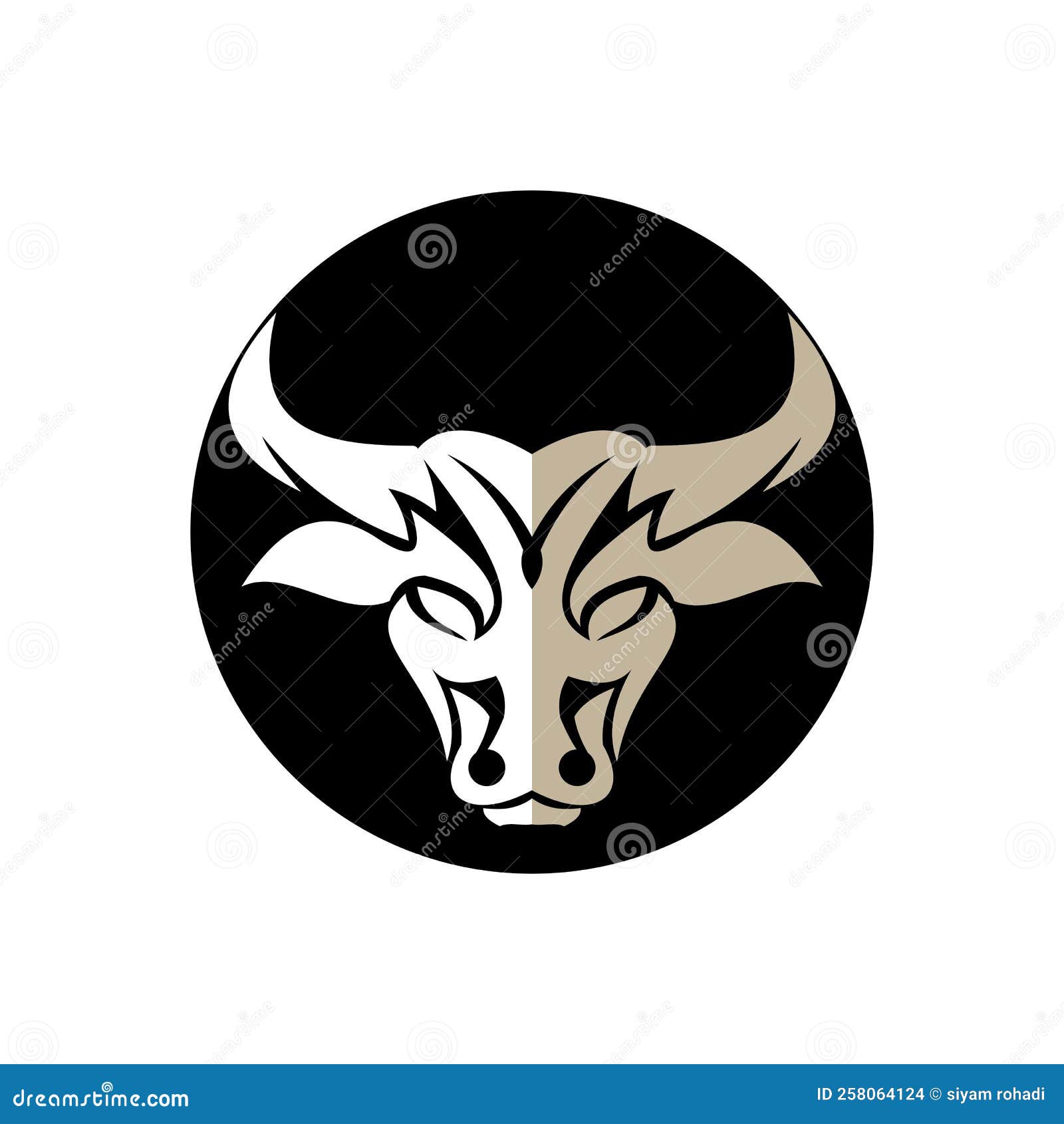 Abstract Bull Logo Vector Illustrations Design Icon Logo Stock Vector ...