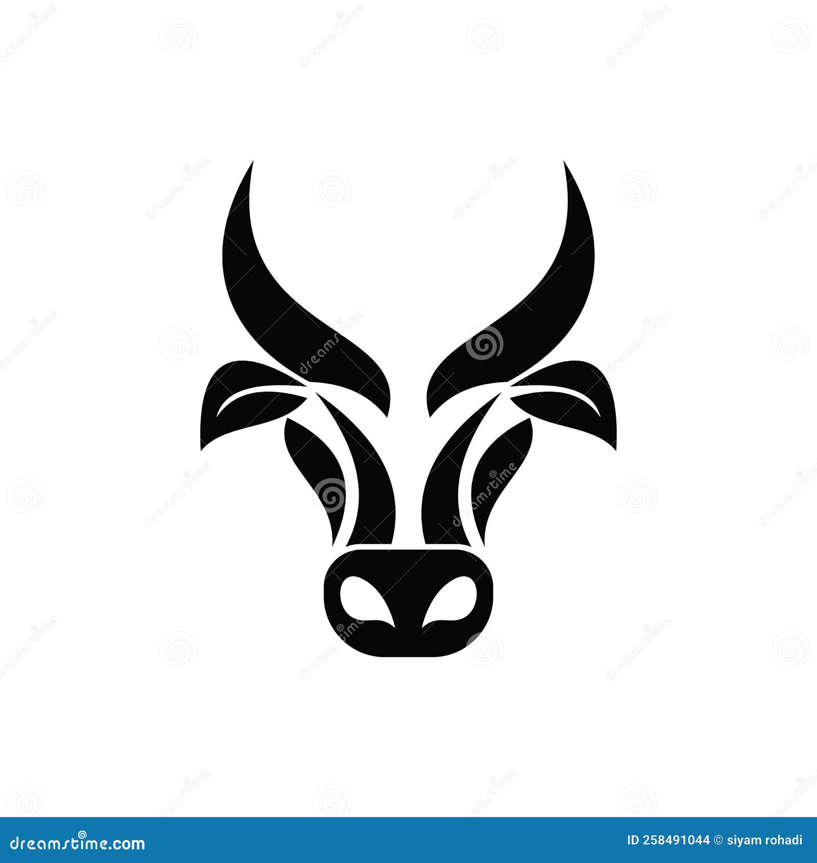 Abstract Bull Logo Vector Illustrations Design Icon Logo Stock Vector ...