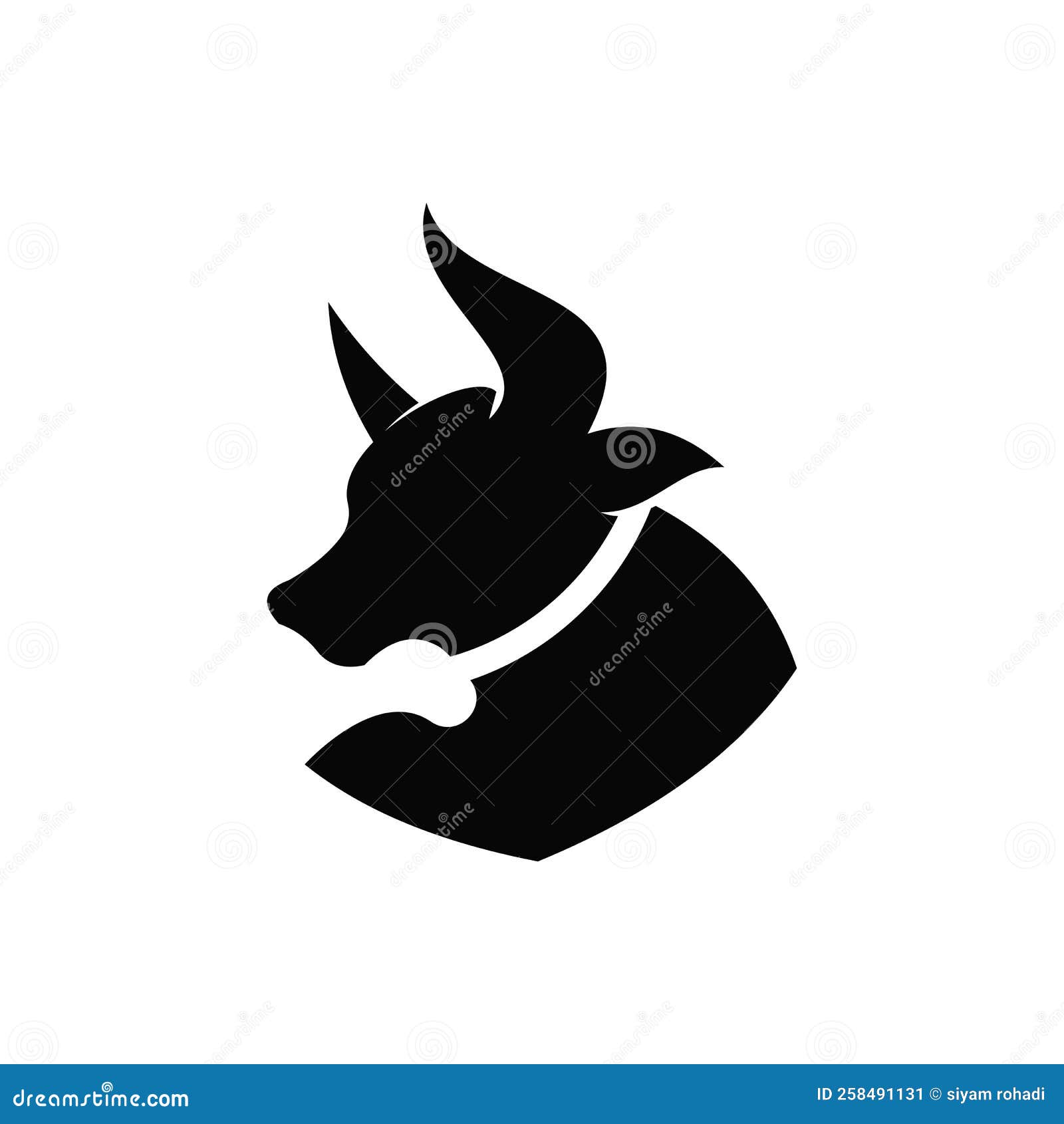 Abstract Bull Logo Vector Illustrations Design Icon Logo Stock Vector ...