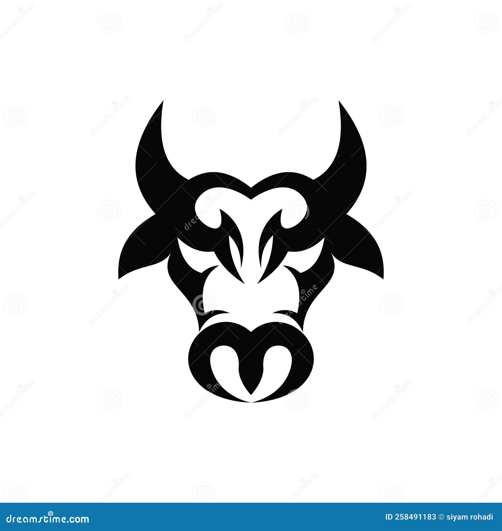 Abstract Bull Logo Vector Illustrations Design Icon Logo Stock Vector ...