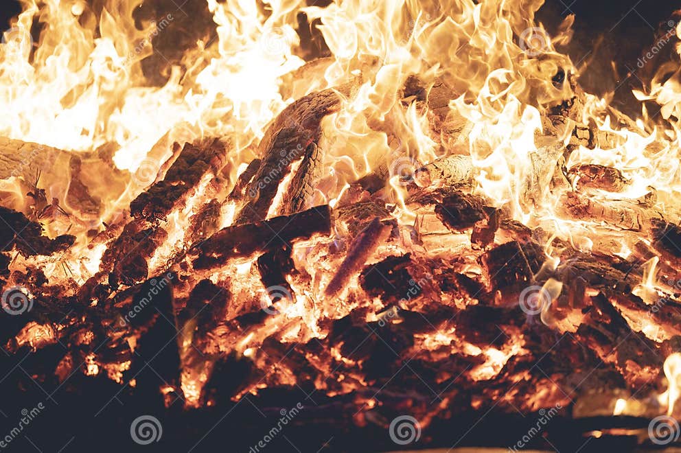 Abstract Burning Bonfire Background Stock Photo - Image of danger ...
