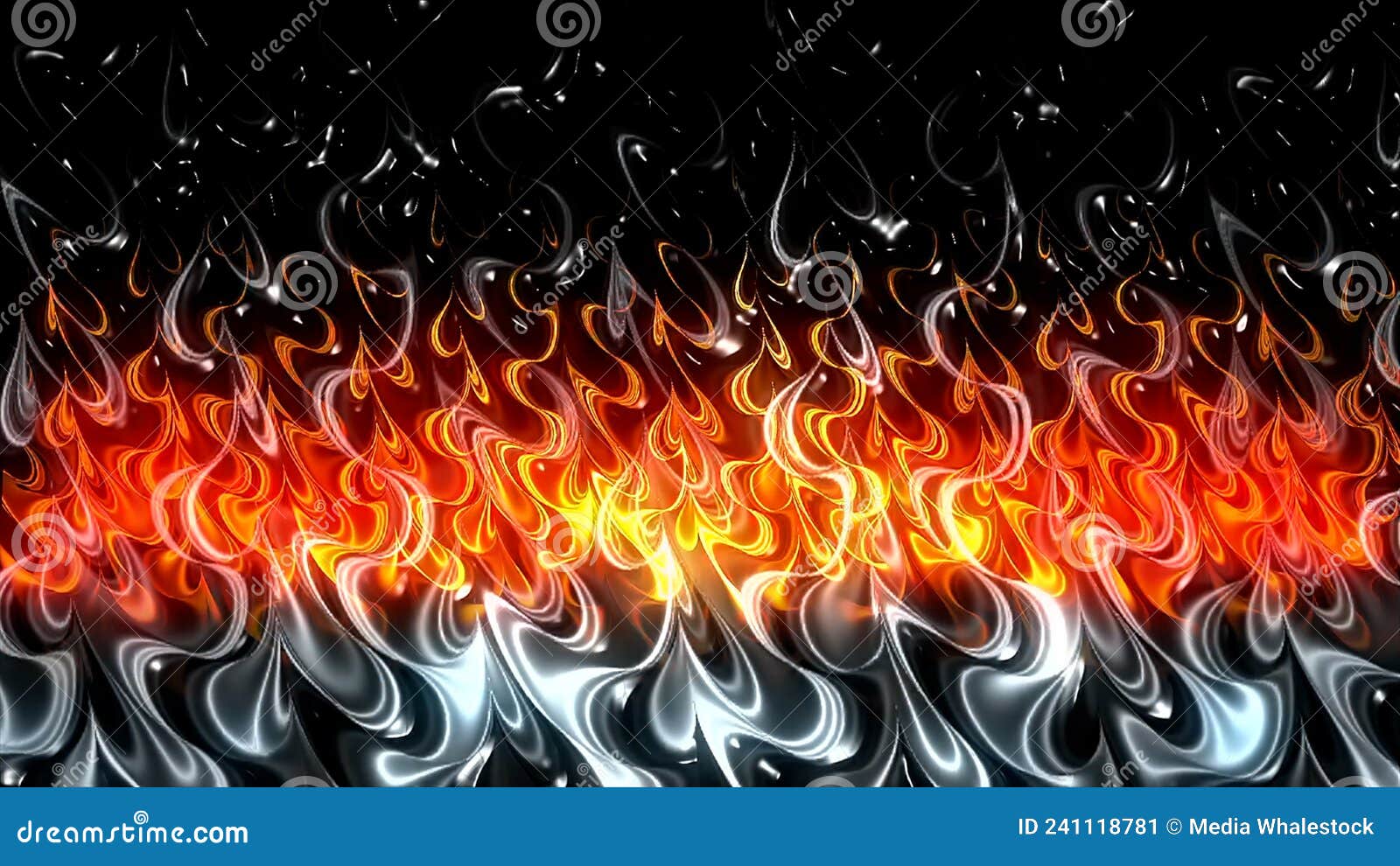 Abstract Burning Flame Background, Seamless Loop. Motion. Grey and Red ...