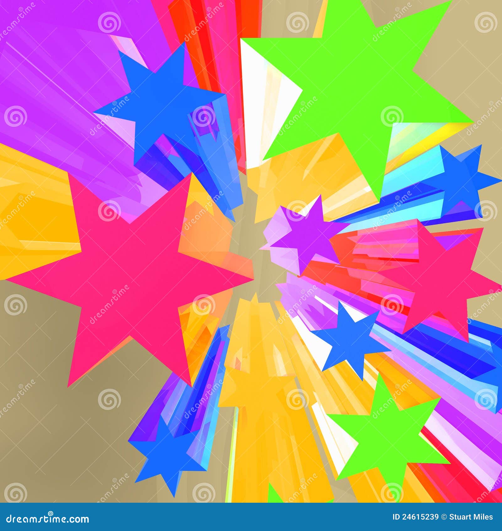 Abstract Bursting Stars Background Stock Illustration - Illustration of ...