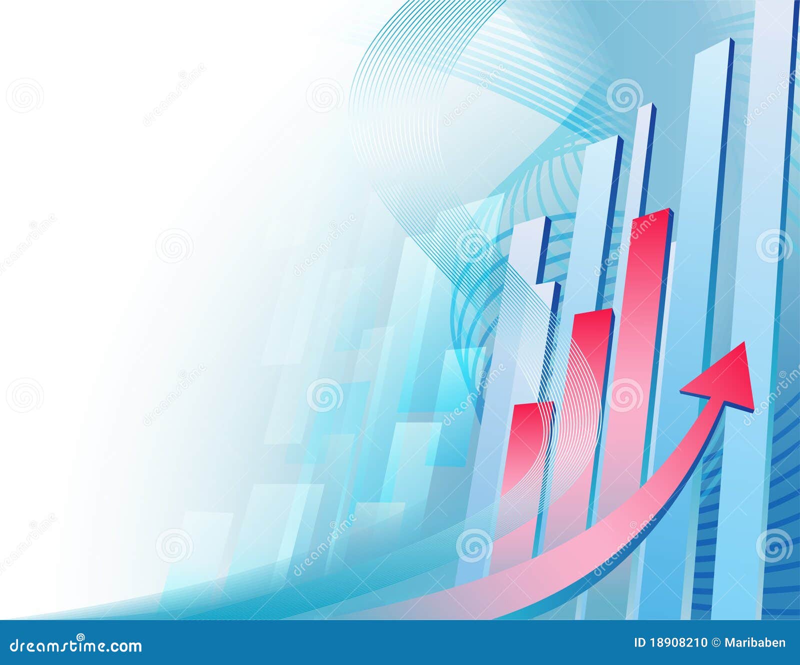 Abstract Business Background with Chart Stock Vector - Illustration of ...