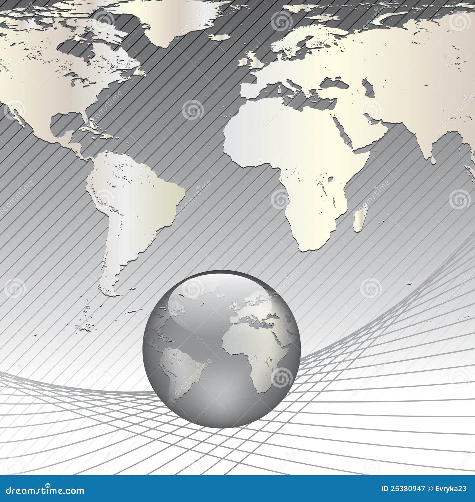 Abstract Business Background with Earth Map Stock Vector - Illustration ...