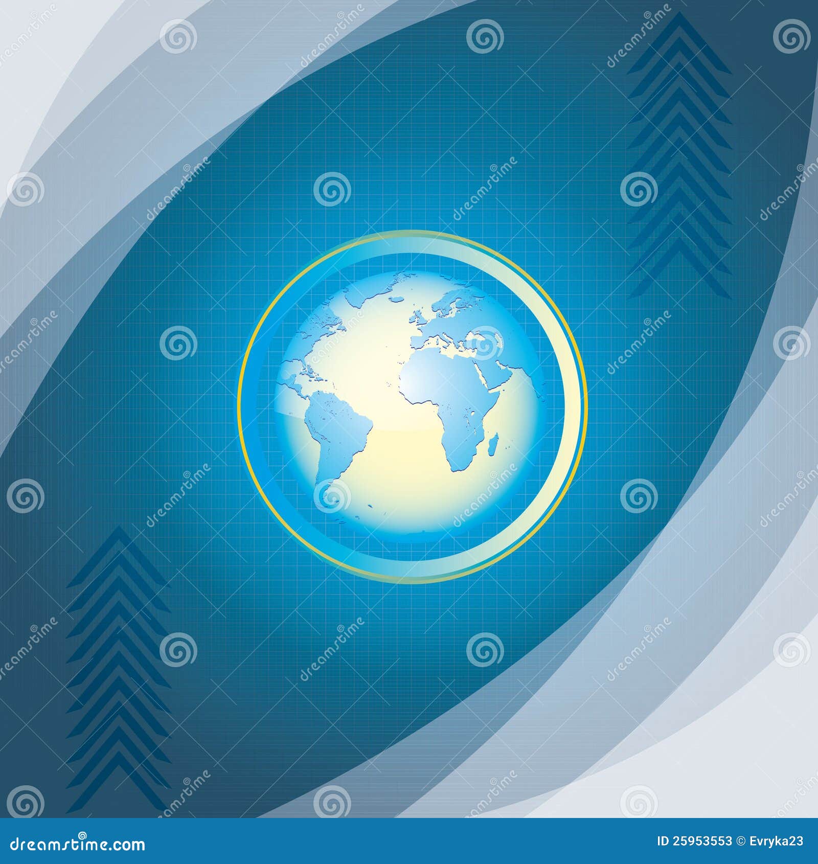 Abstract Business Background with Earth Map Stock Vector - Illustration ...