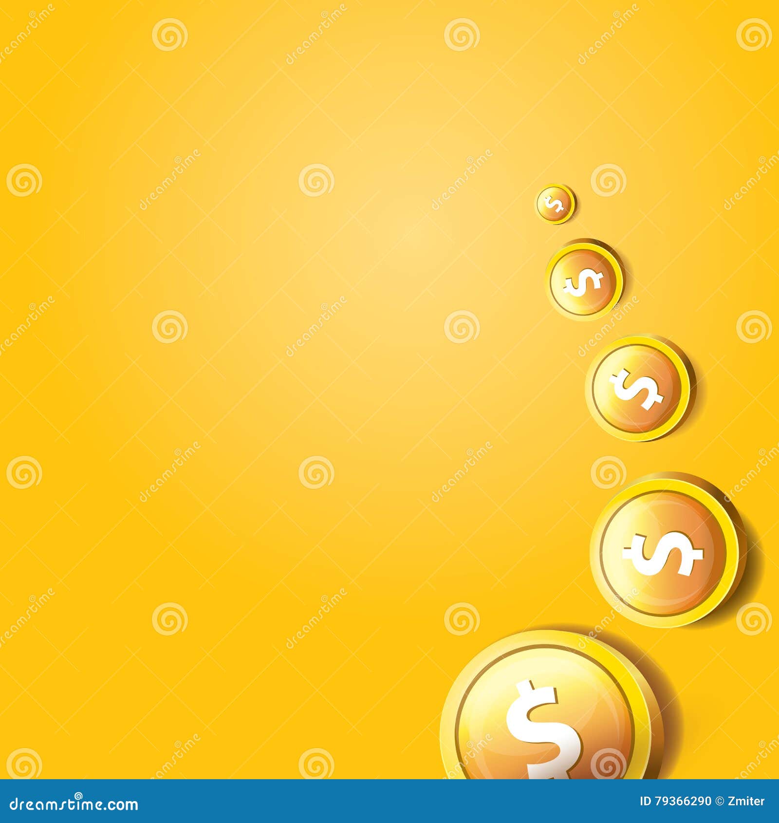 Abstract Business Background with Falling Coins. Stock Vector ...