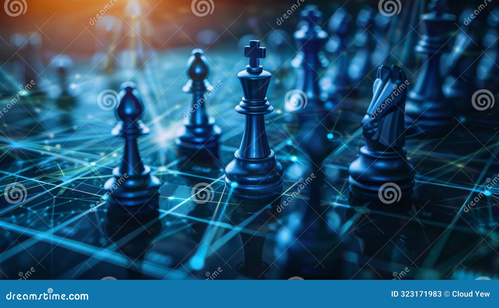 Abstract Business Background with Strategic Planning Visuals. Stock ...