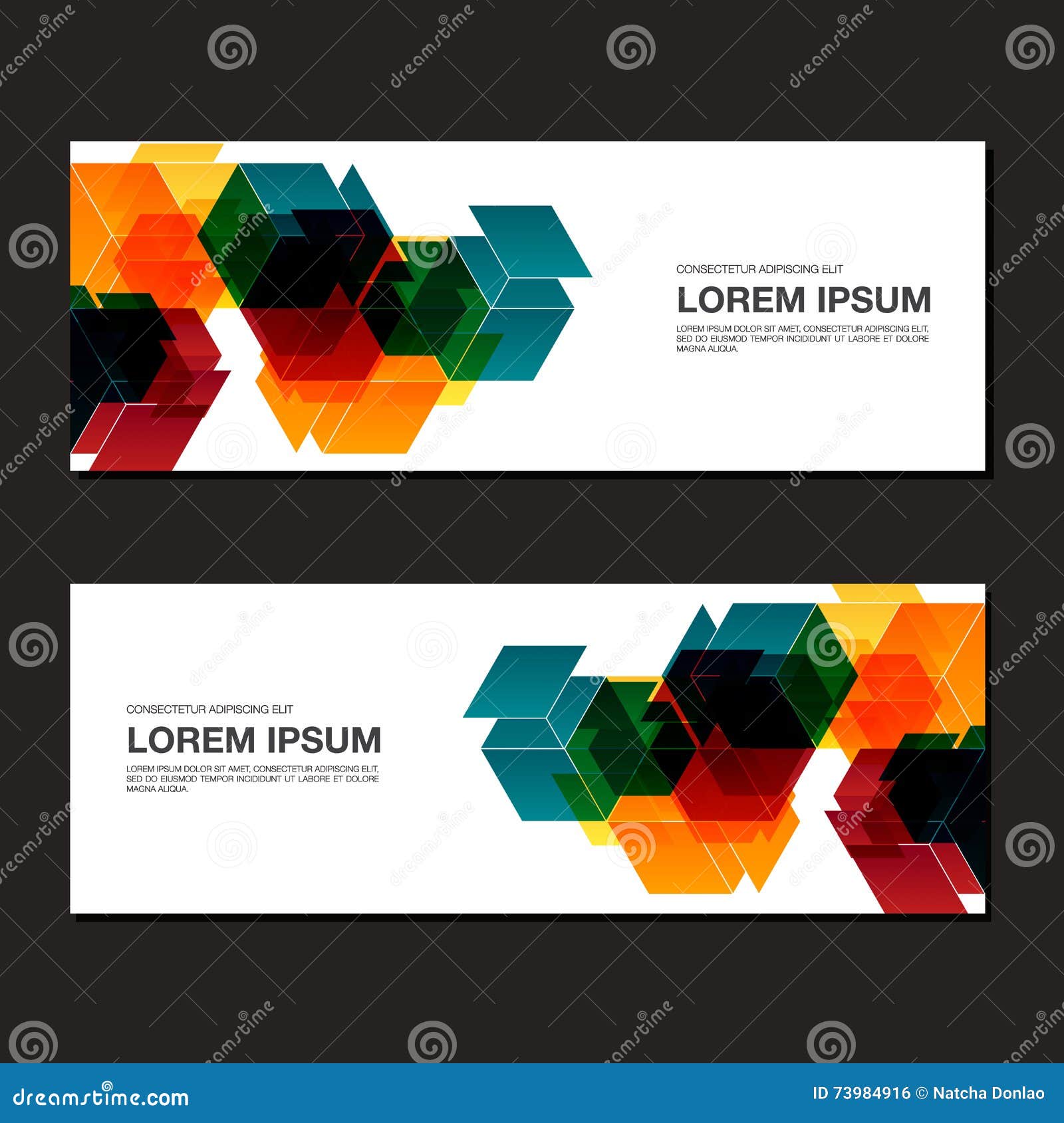 Abstract Business Banner Background Vector Illustration Stock Vector ...