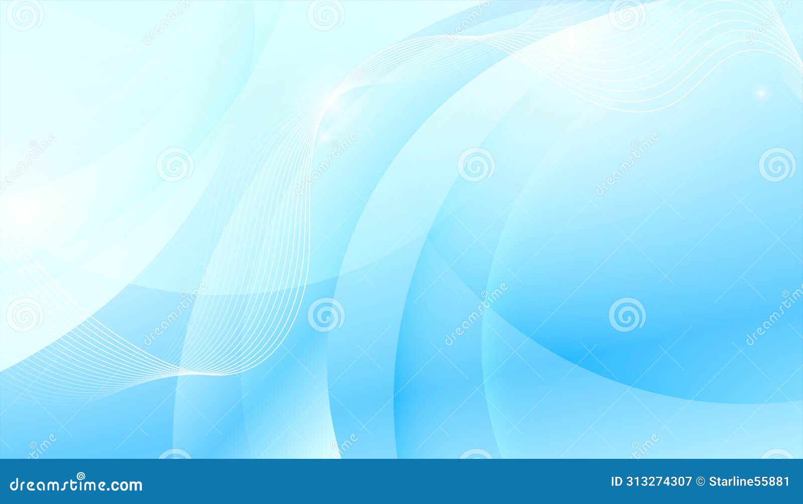Abstract Business Blue Wavy Line Movement Banner Design Stock Vector ...