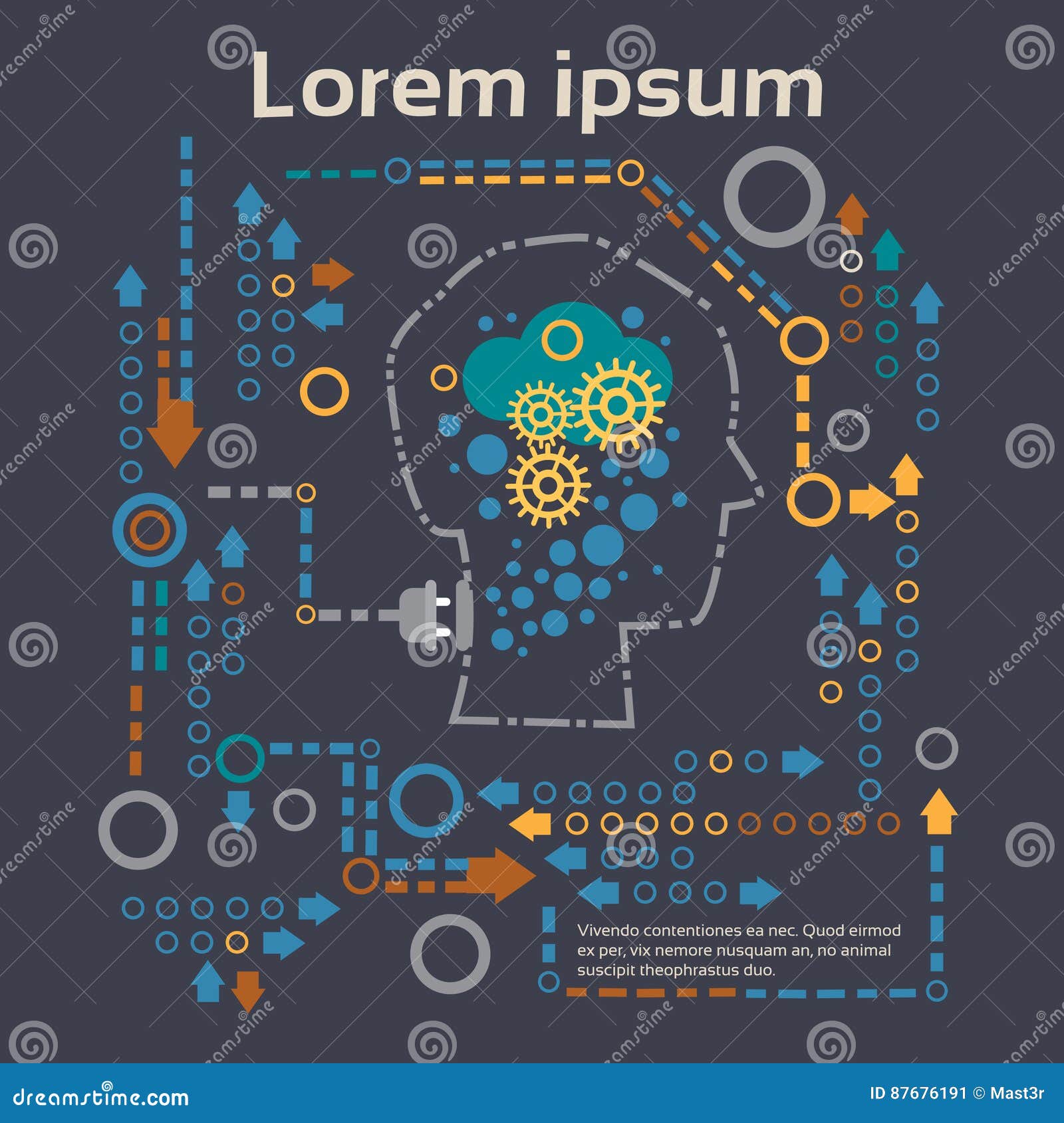 Abstract Business Brainstorming Concept New Idea Development ...