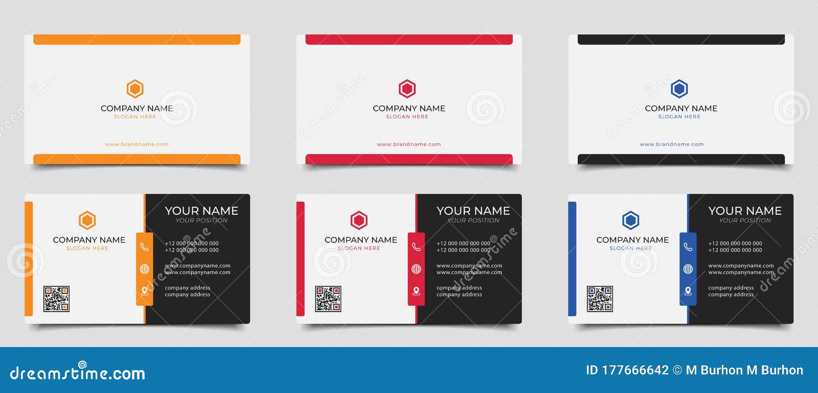 Name card stock vector. Illustration of company, information - 177666642