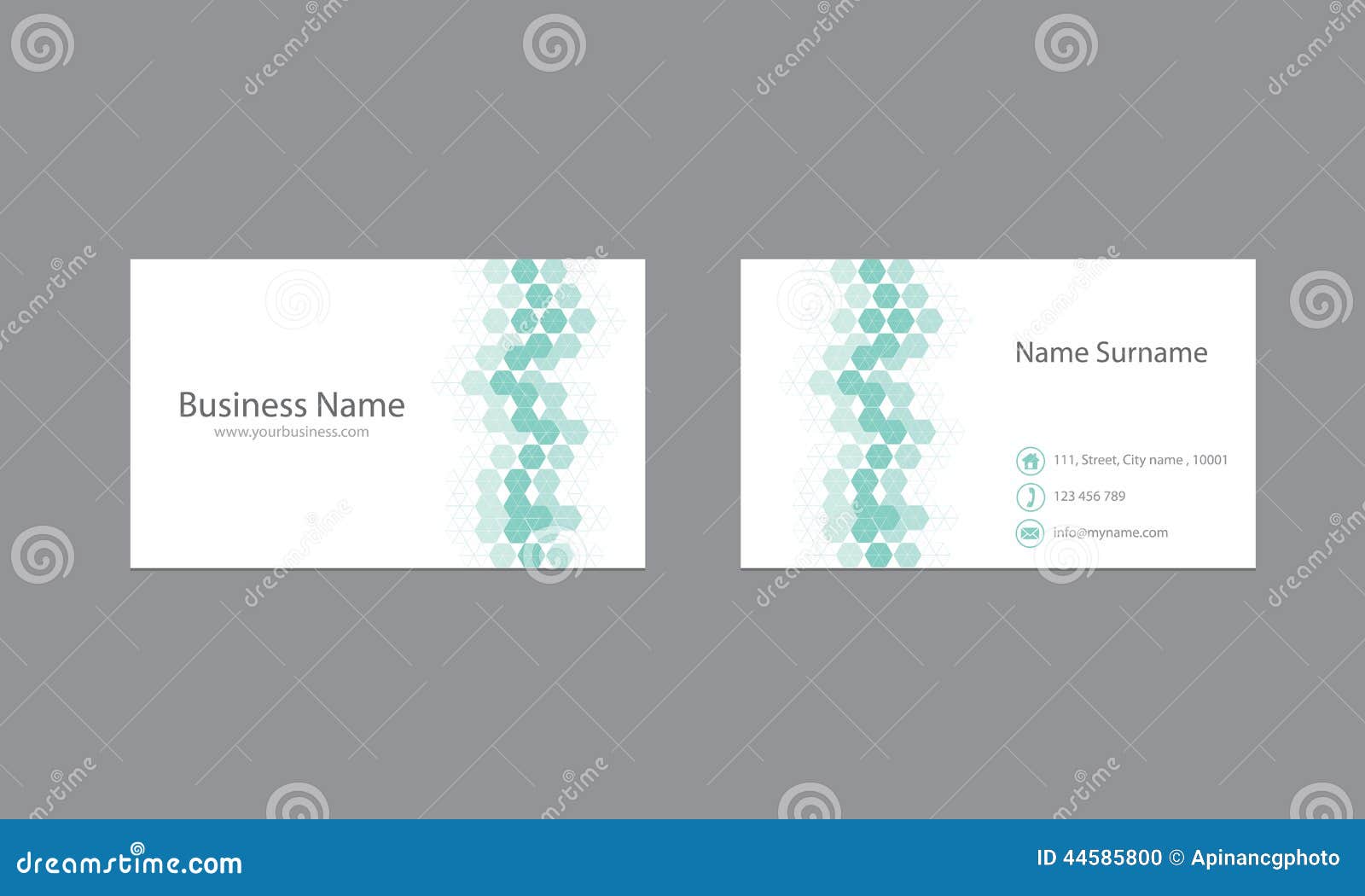 Abstract Business Cards Design Vector Template Stock Vector ...