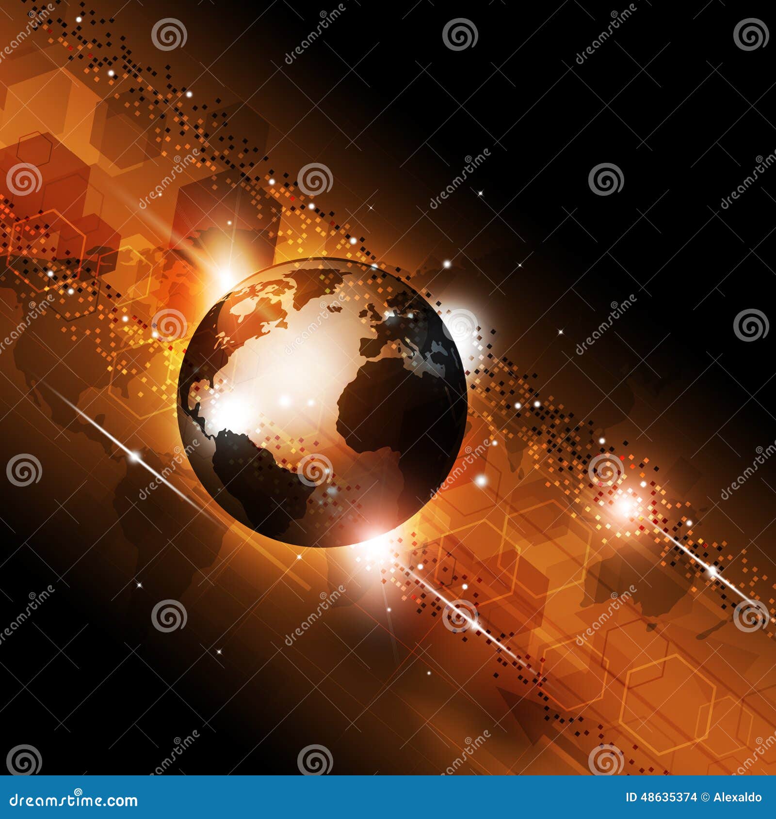 Abstract Business Communication Background Stock Illustration ...