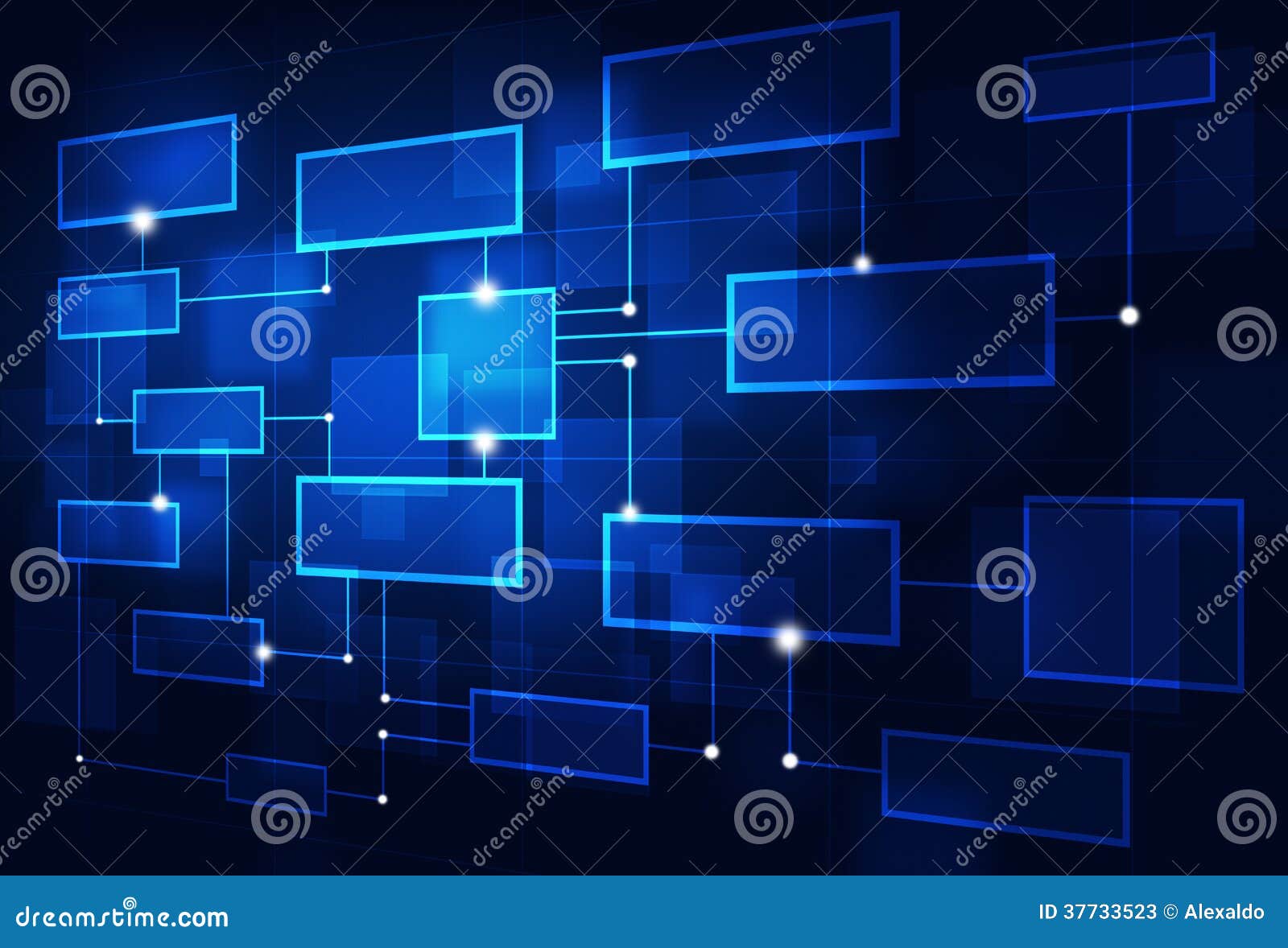 Abstract Business Flow Chart Stock Illustration - Illustration of ...