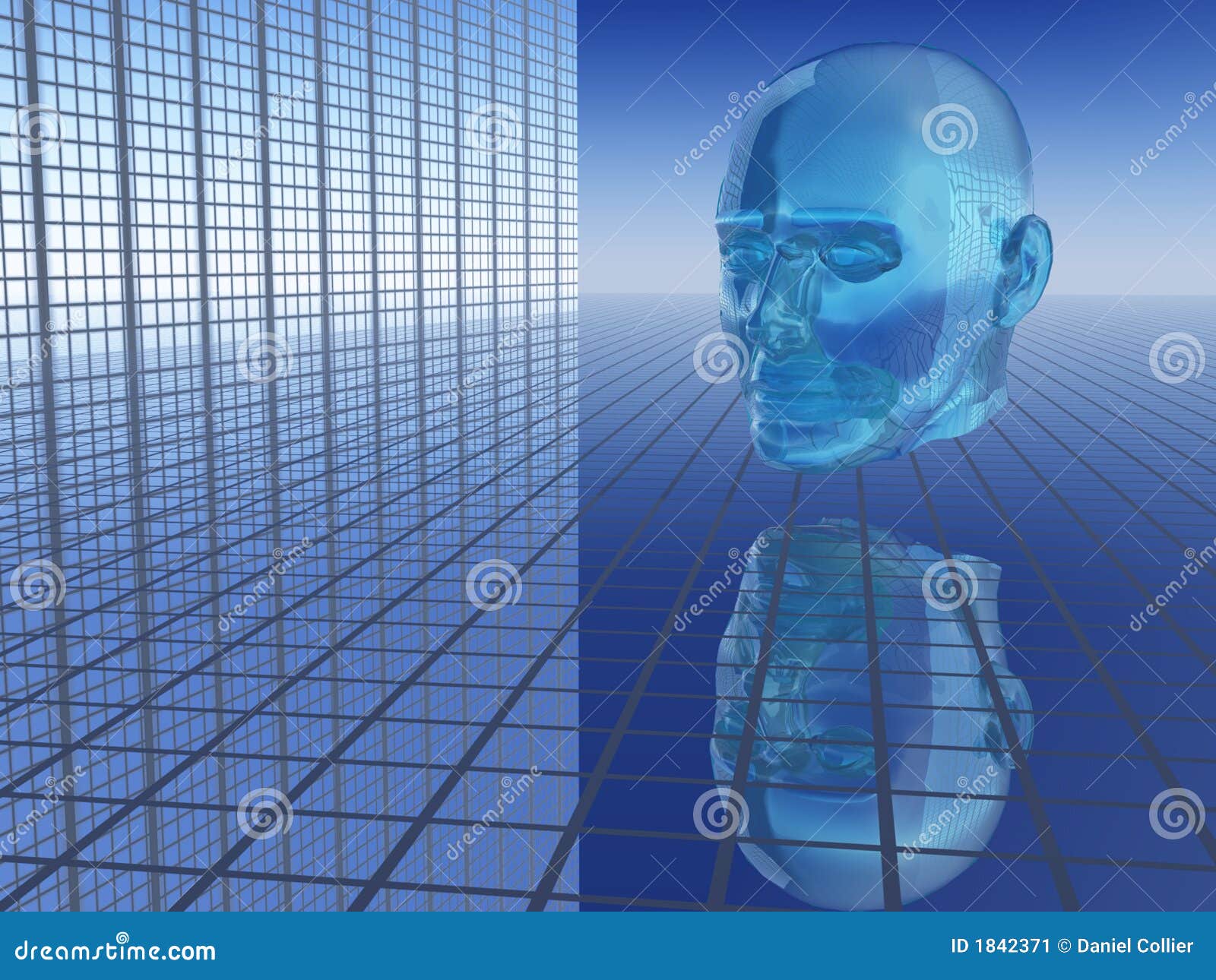 Abstract - Business Future Head Stock Illustration - Illustration of ...