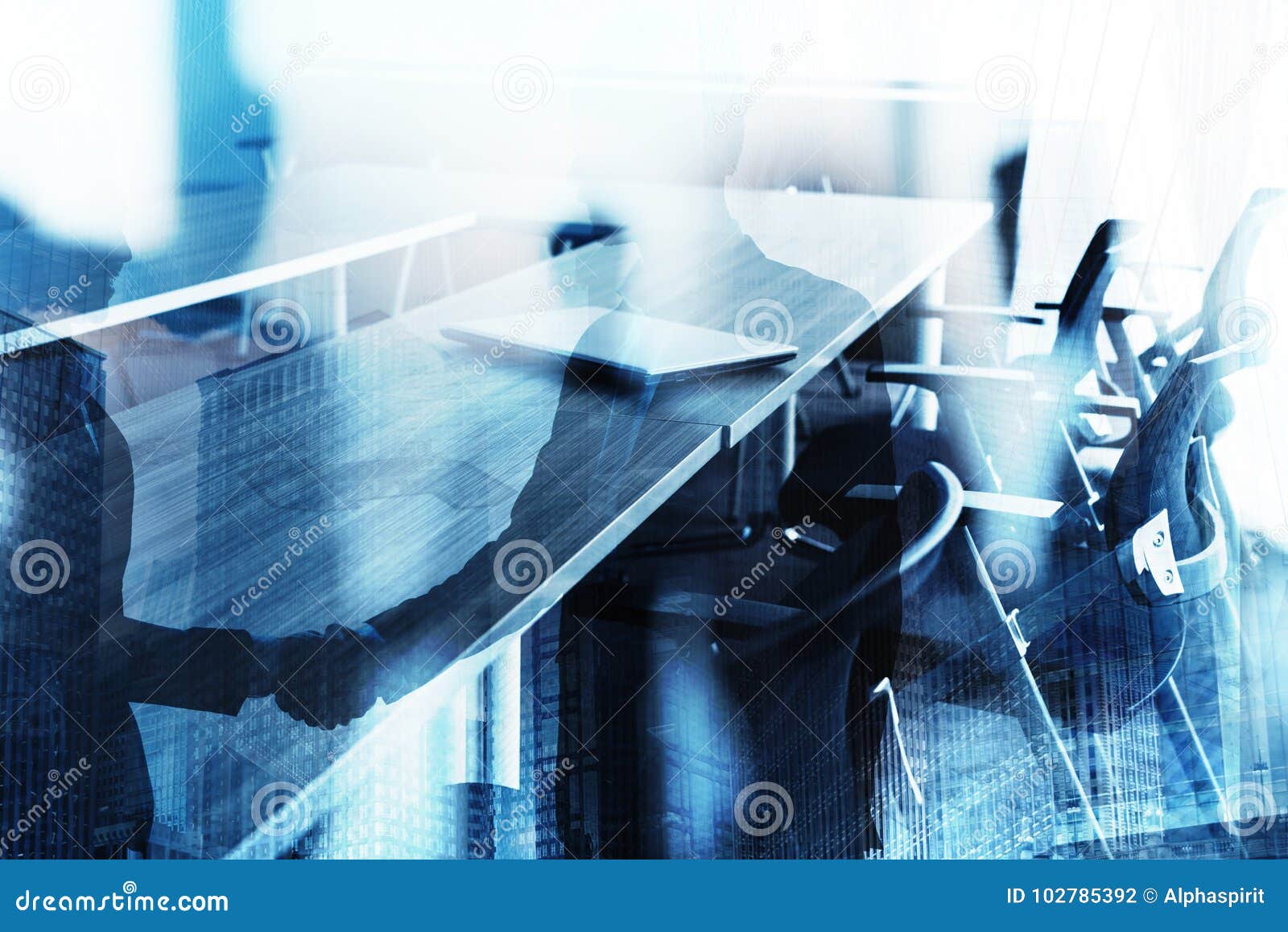 Abstract Business Handshake Background with Meeting Room. Concept of ... Abstract Business Handshake Background with Meeting Room. Concept of ...