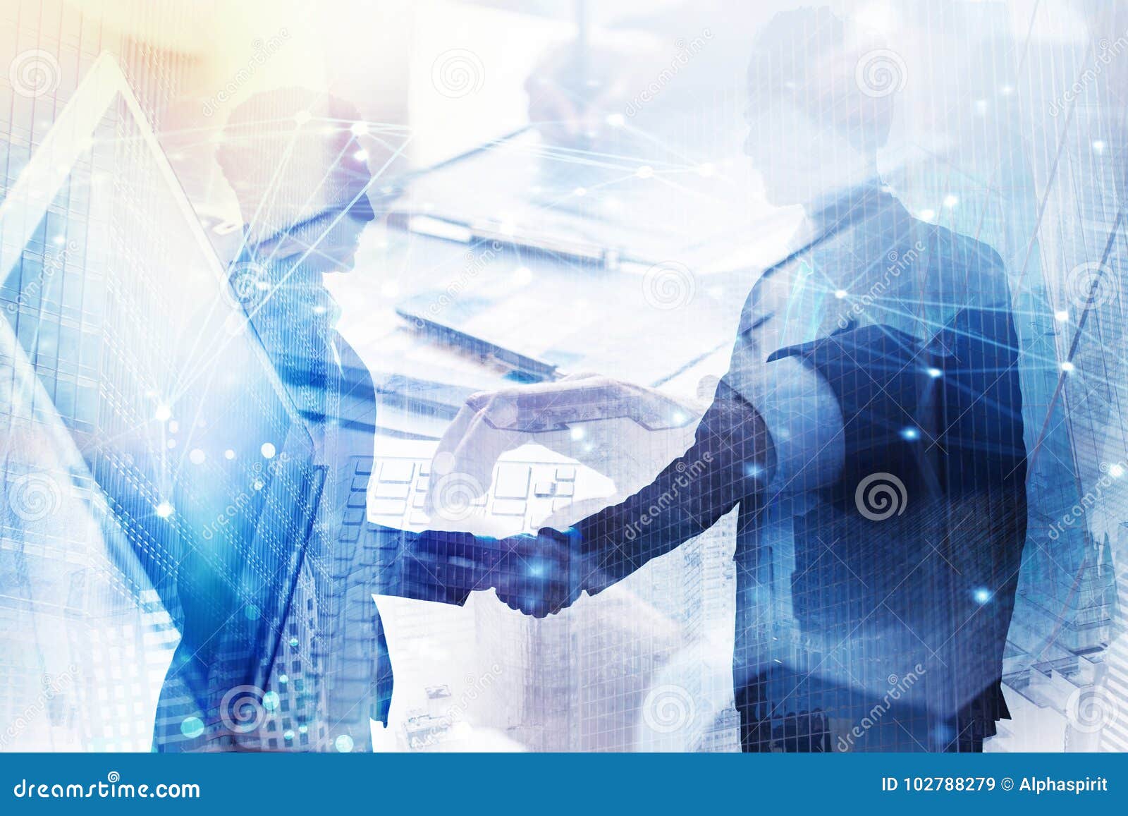 Abstract Business Handshake. Concept of Partnership and Teamwork ... Abstract Business Handshake. Concept of Partnership and Teamwork ...