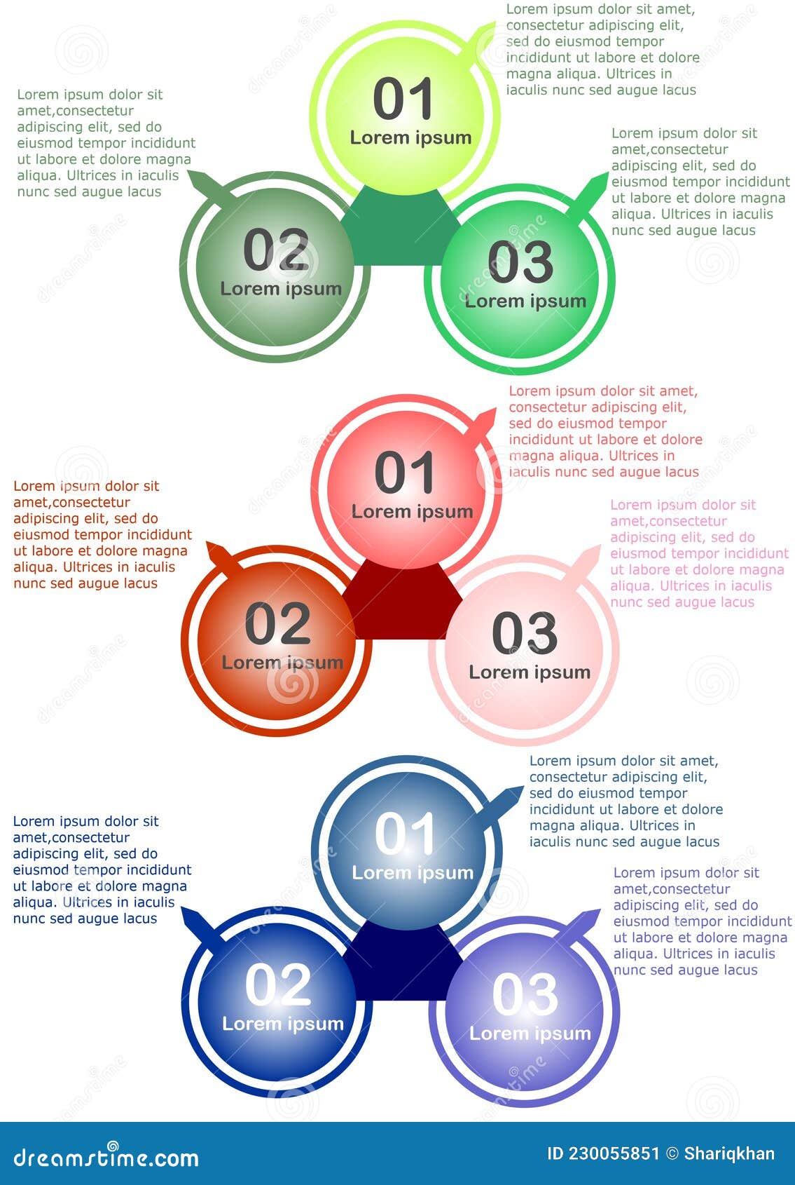 Abstract Corporate Business Infographics Numbered Label Template Design ...
