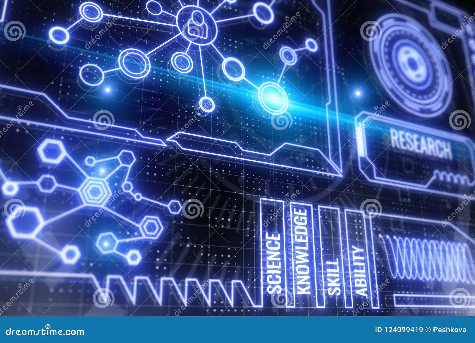 Abstract Business Interface Wallpaper Stock Illustration - Illustration ...
