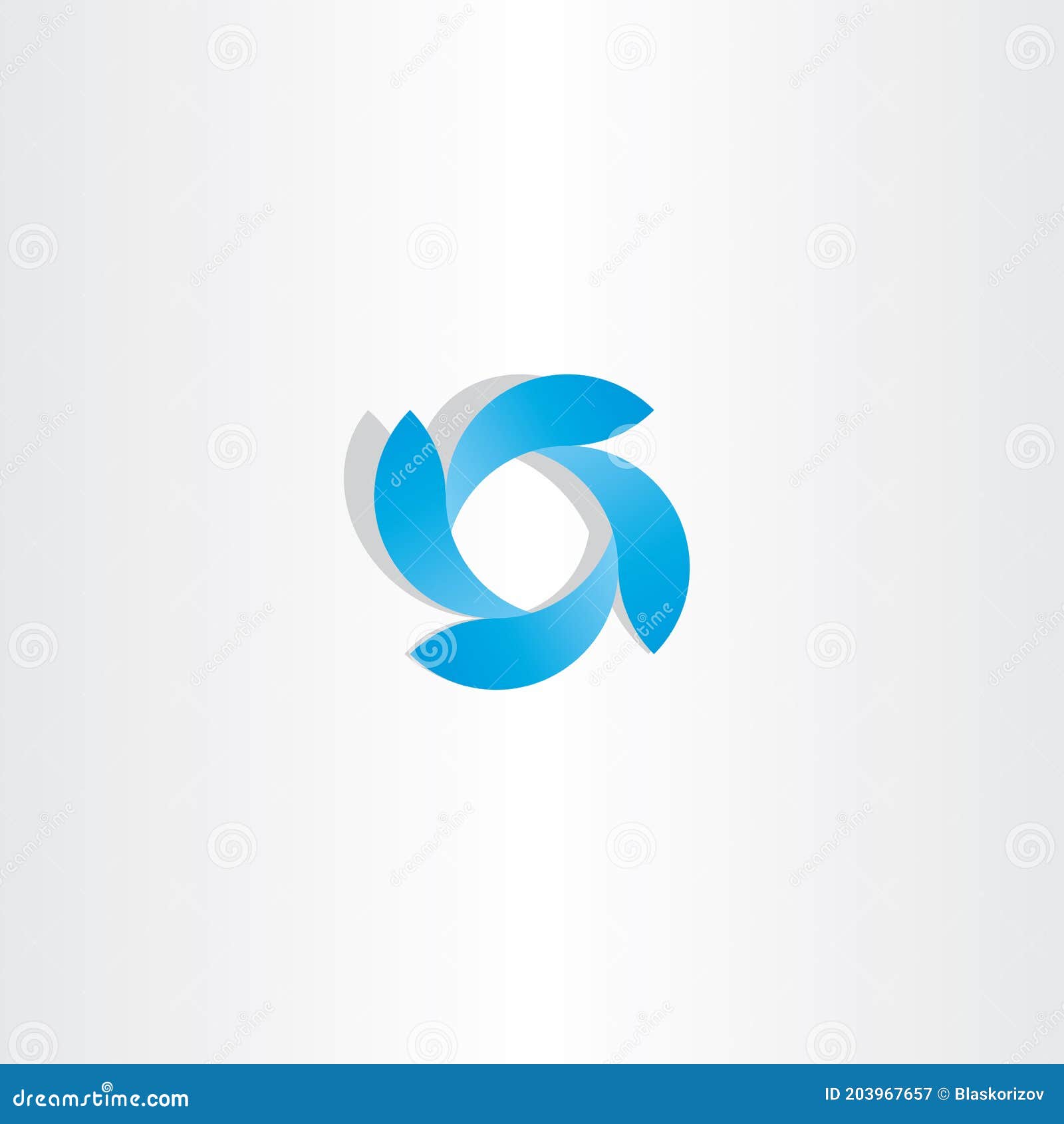 Abstract Business Logo Blue Tech Vector Icon Symbol Stock Vector ...