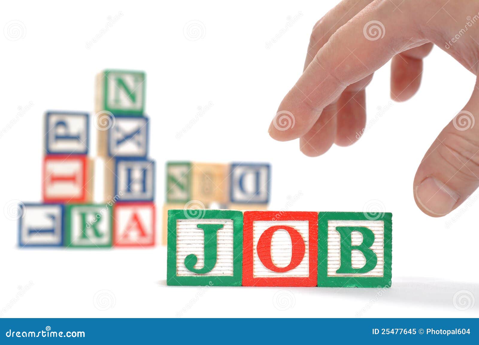 Abstract Business Man Looking for a Job Stock Image - Image of arranged ...