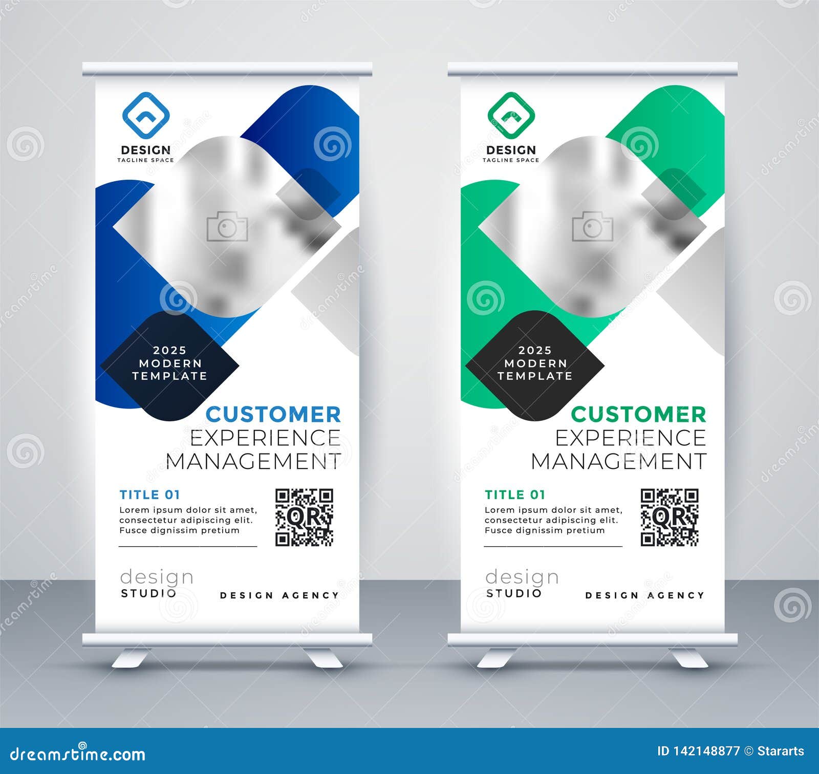 PROFESSIONAL ROLL UP BANNER DESIGN TEMPLATE Vector Illustration ...