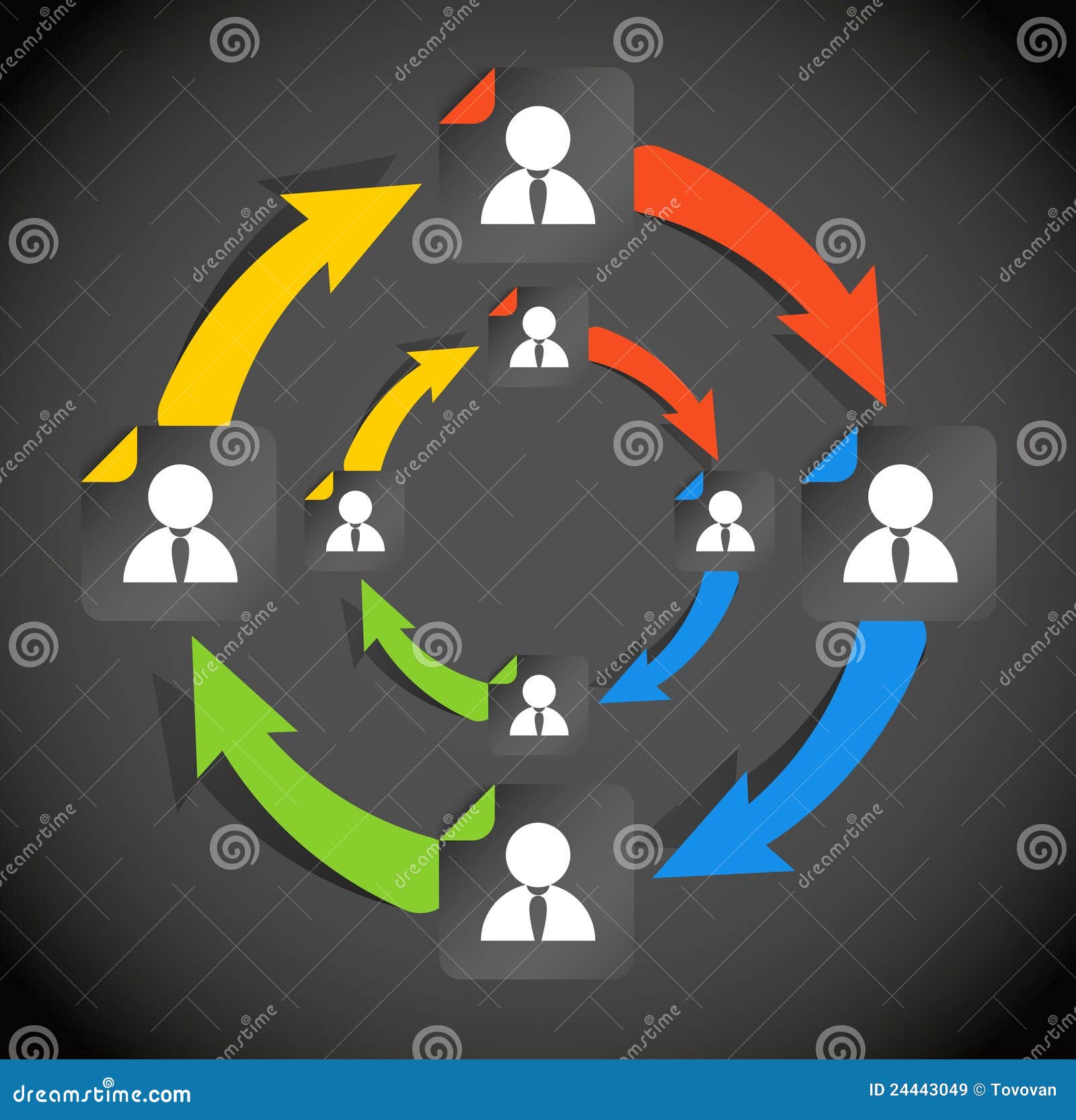 Abstract business scheme stock vector. Illustration of paper - 24443049