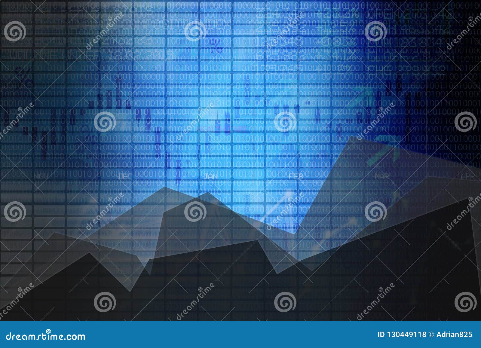 Business Man On Stock Market Financial Trade Indicator Background. Man ...