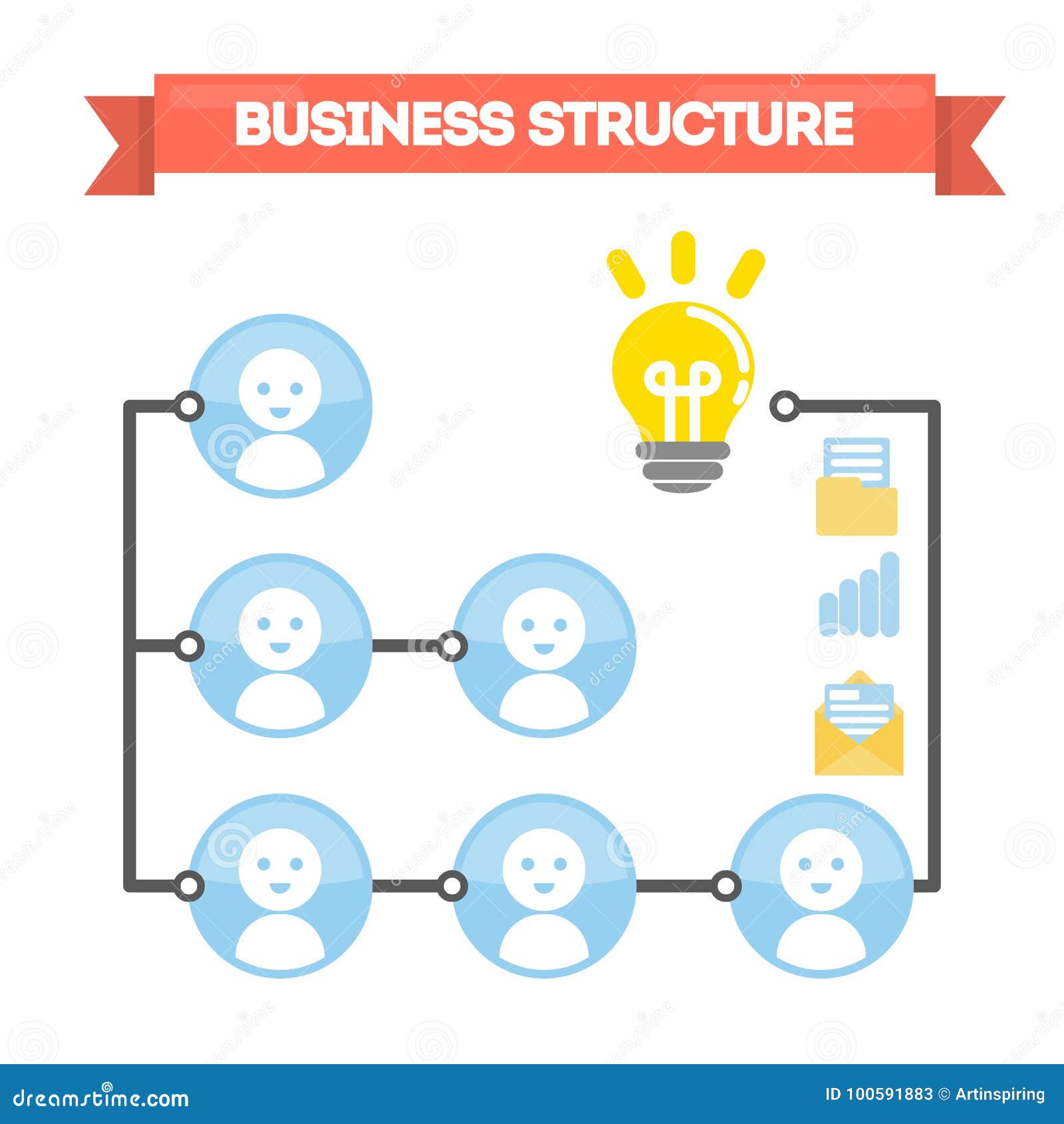 Abstract Business Structure. Stock Vector - Illustration of ...