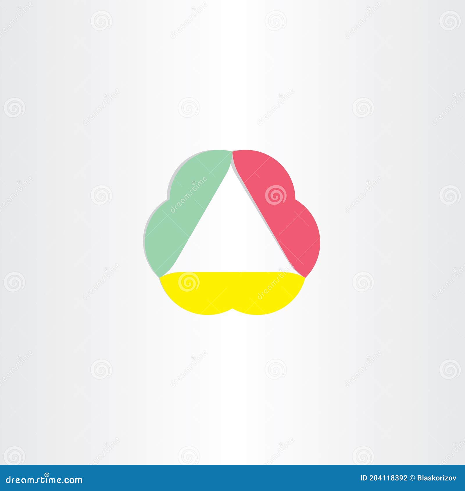 Abstract Business Triangle Icon Stock Vector - Illustration of business ...