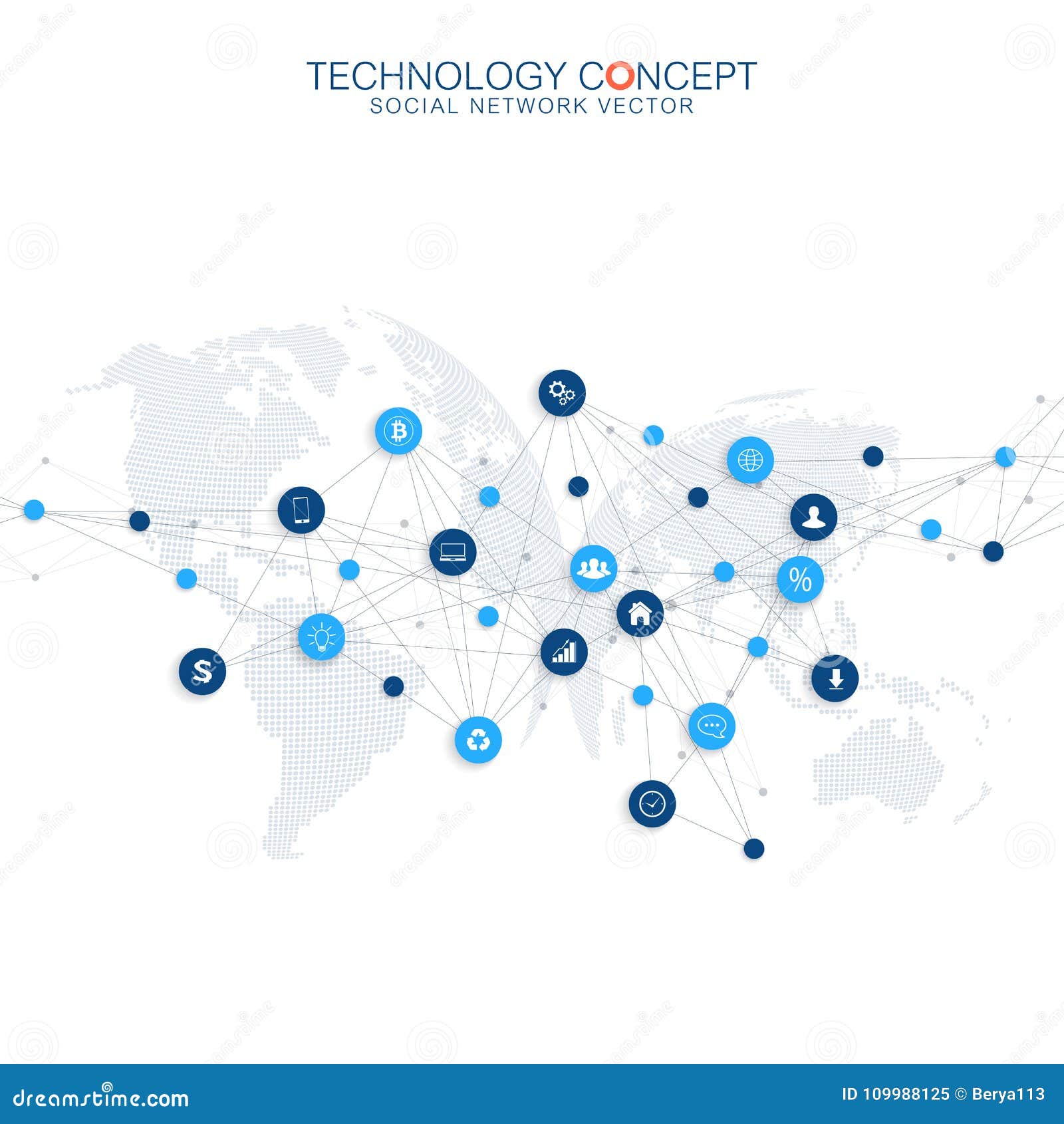 Abstract Business Vector Infographic. Cloud Computing and Global ...