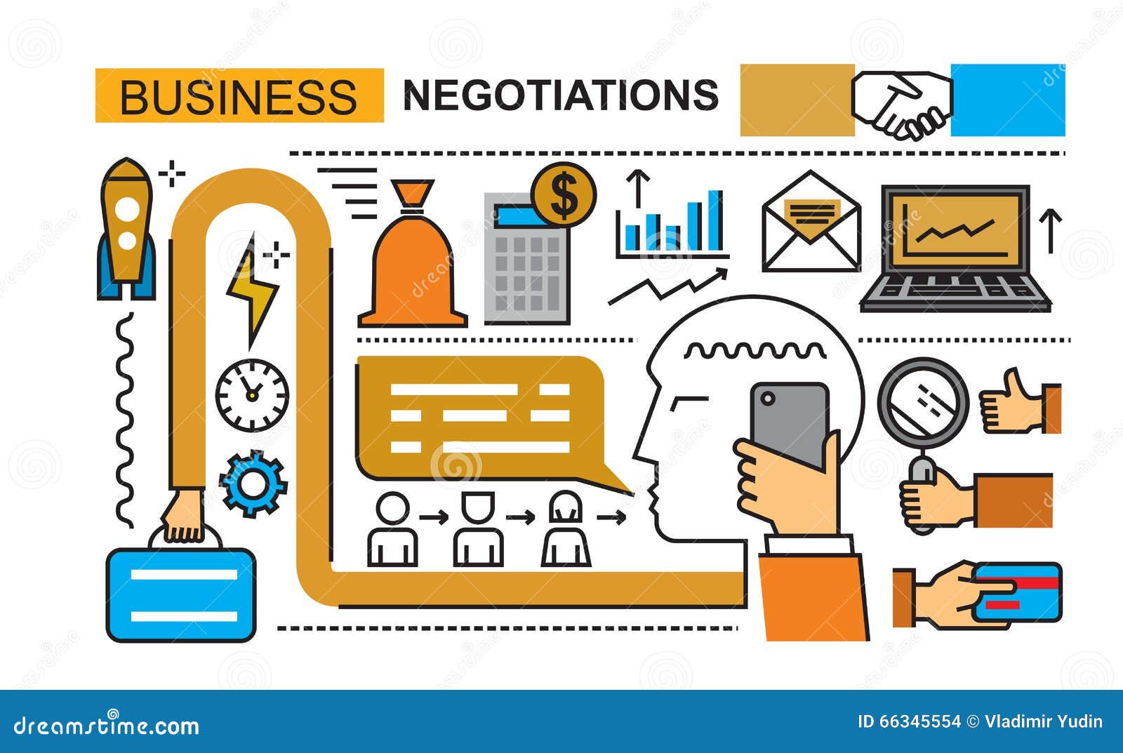 Abstract business on white stock vector. Illustration of market - 66345554