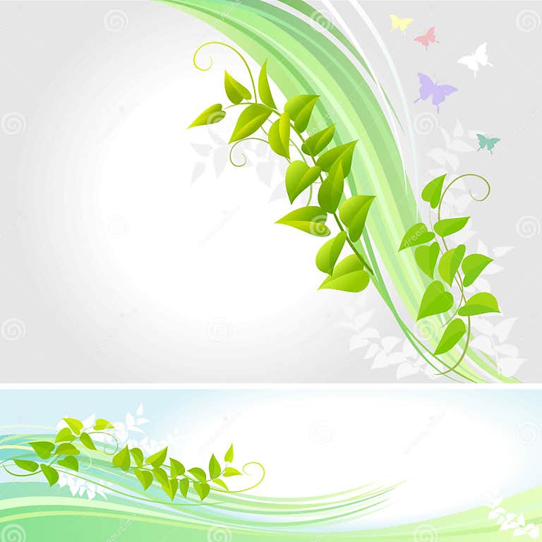 Abstract Butterflies and a Creeper - Vector Stock Vector - Illustration ...