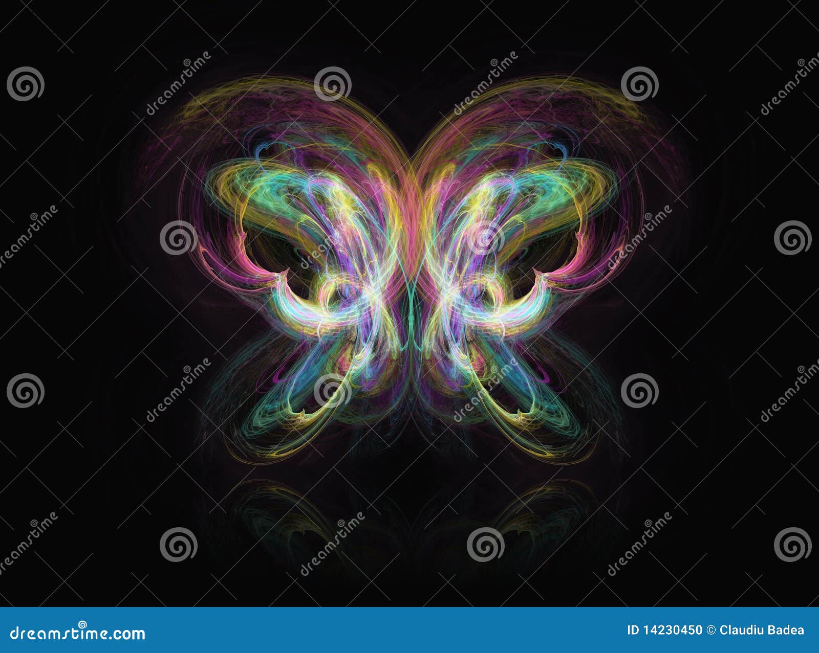Abstract Butterfly stock illustration. Illustration of artistic - 14230450