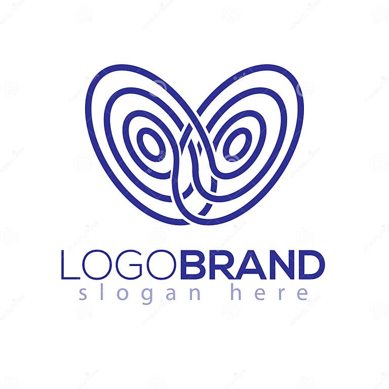 Abstract Butterfly Effect Logo Icon Vector Element. Butterfly Logo ...
