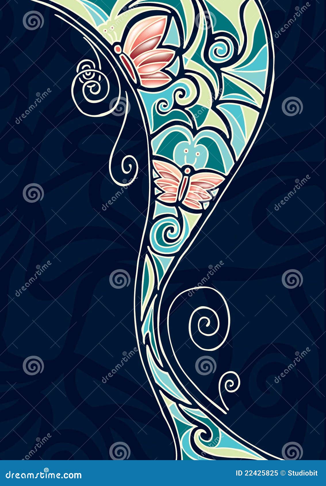 Abstract Butterfly Illustration Stock Vector - Illustration of line ...