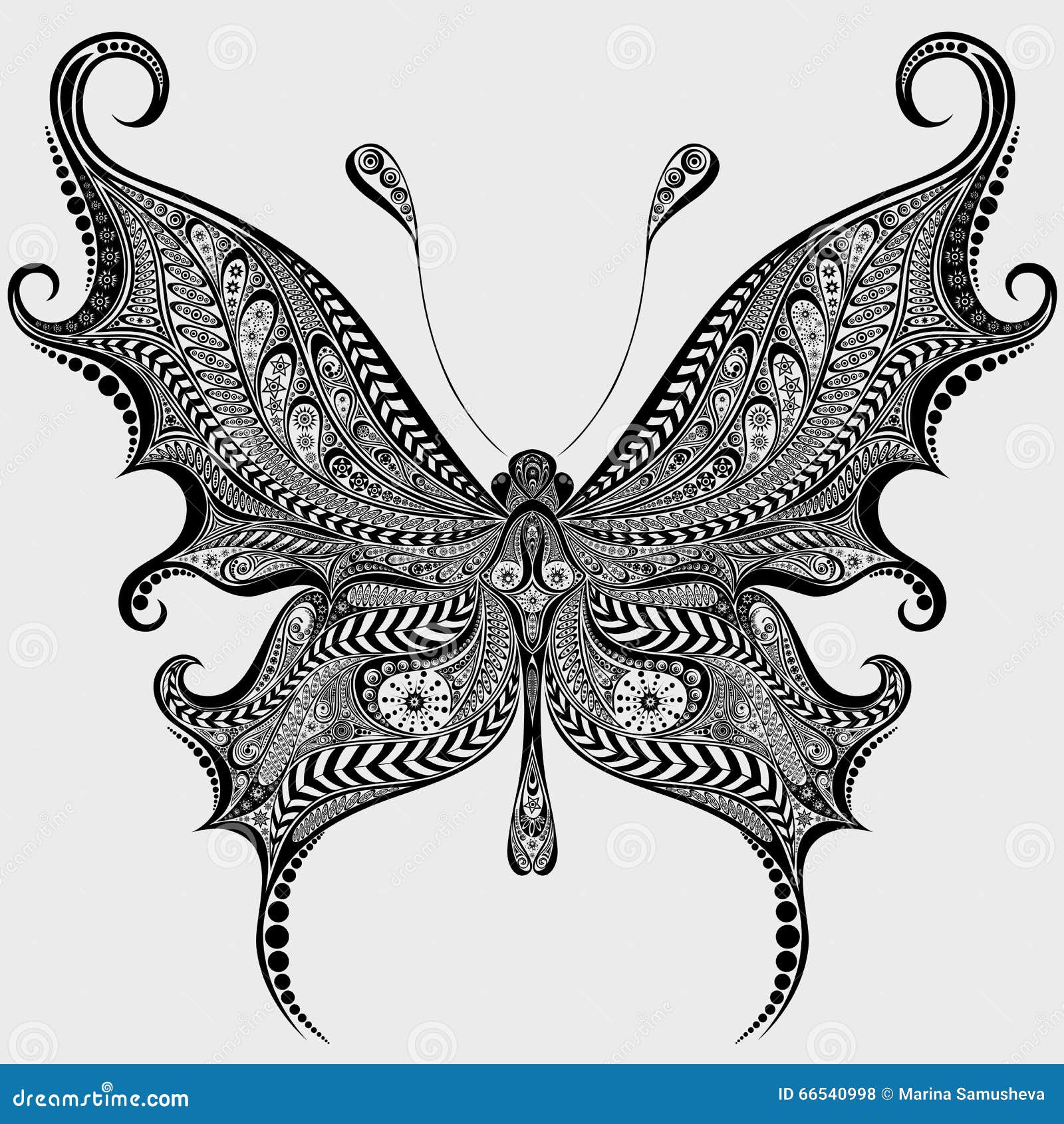 Abstract Butterfly Patterns Stock Illustration - Illustration of ...
