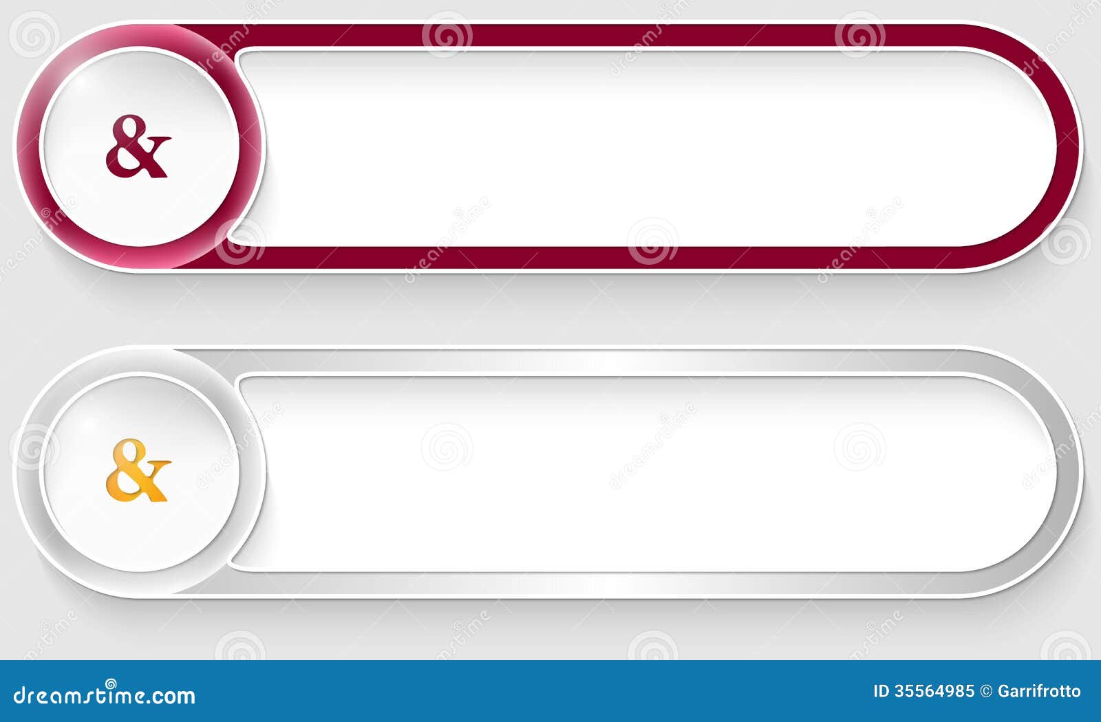 Abstract Buttons with Ampersand Stock Vector - Illustration of blank ...