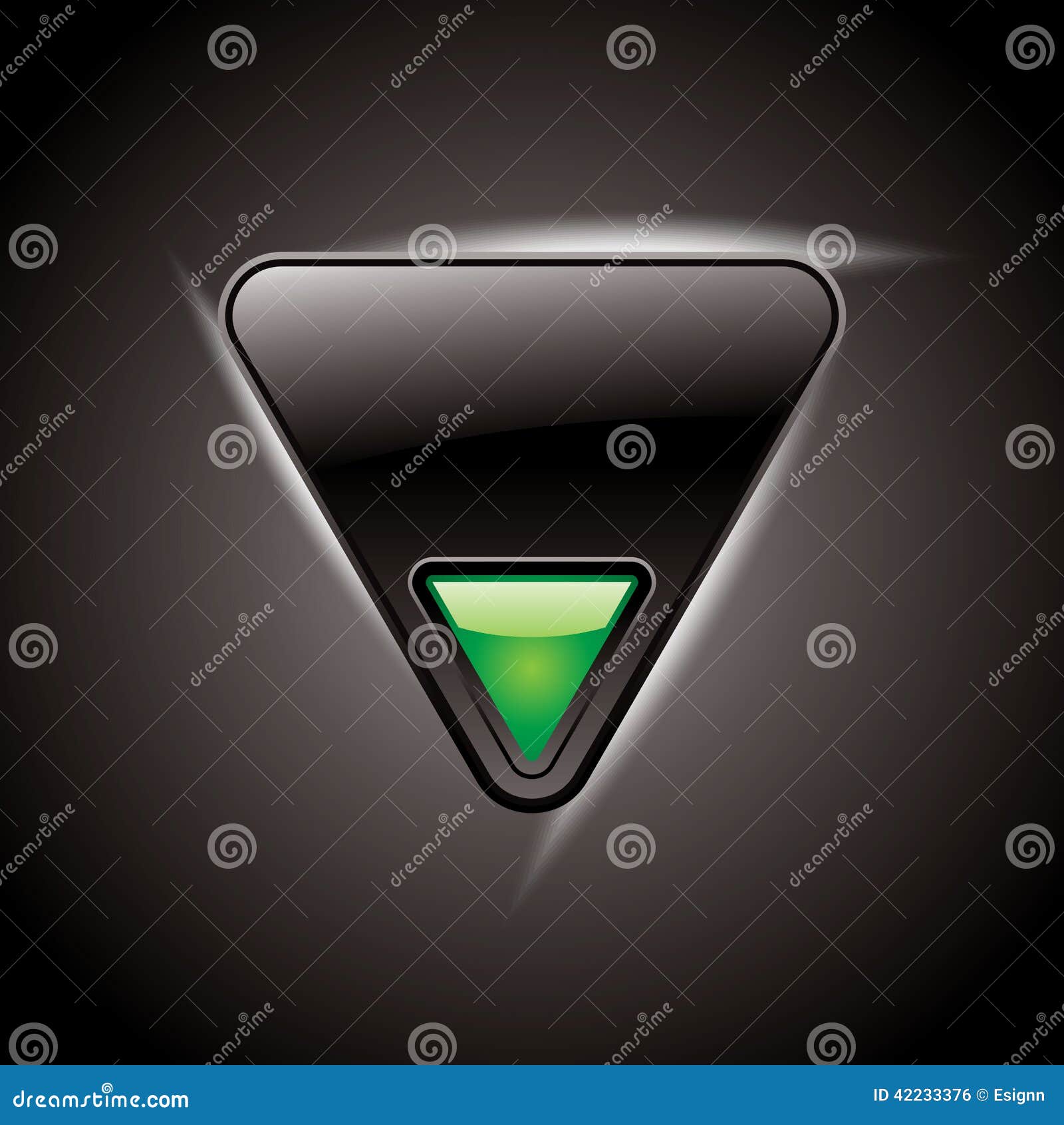 Abstract Buttons on Black Background Stock Vector - Illustration of ...