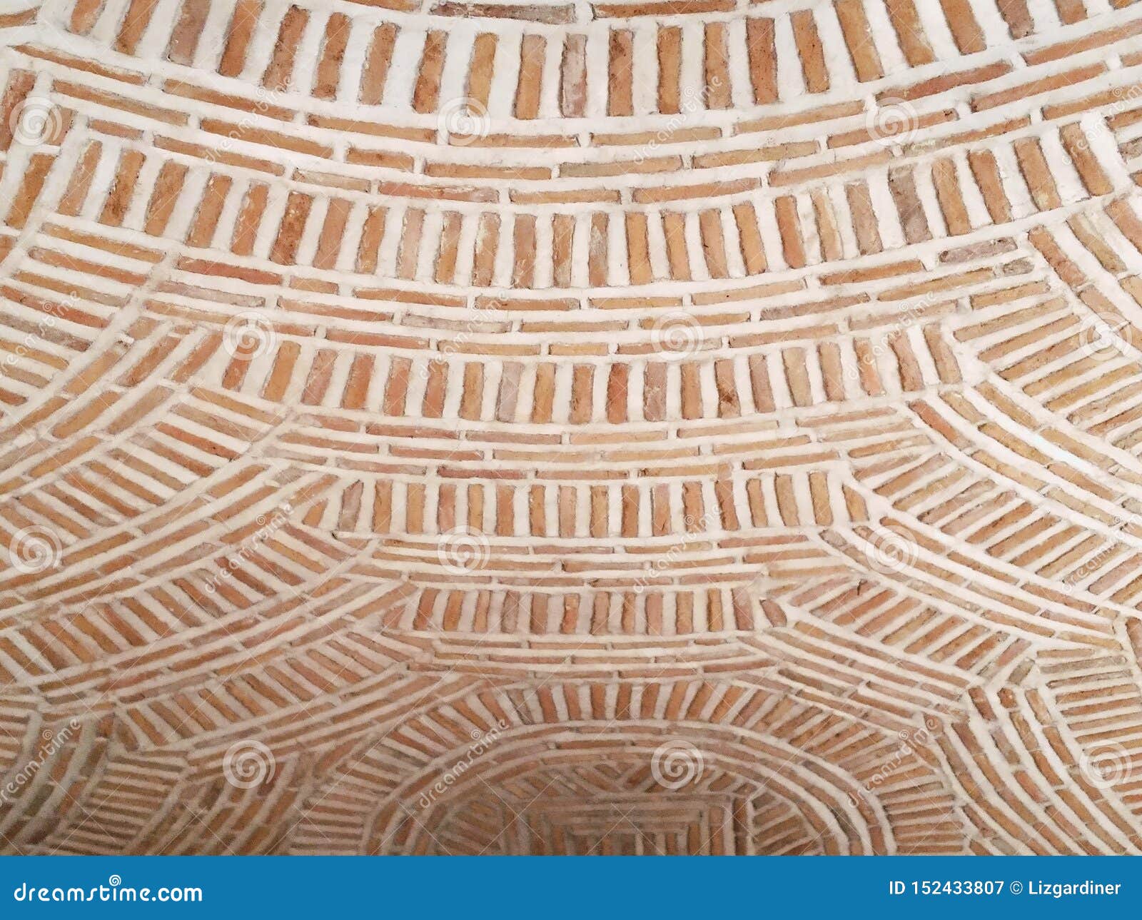 Abstract Byzantine Style Brickwork on Crypt Ceiling Stock Image - Image ...
