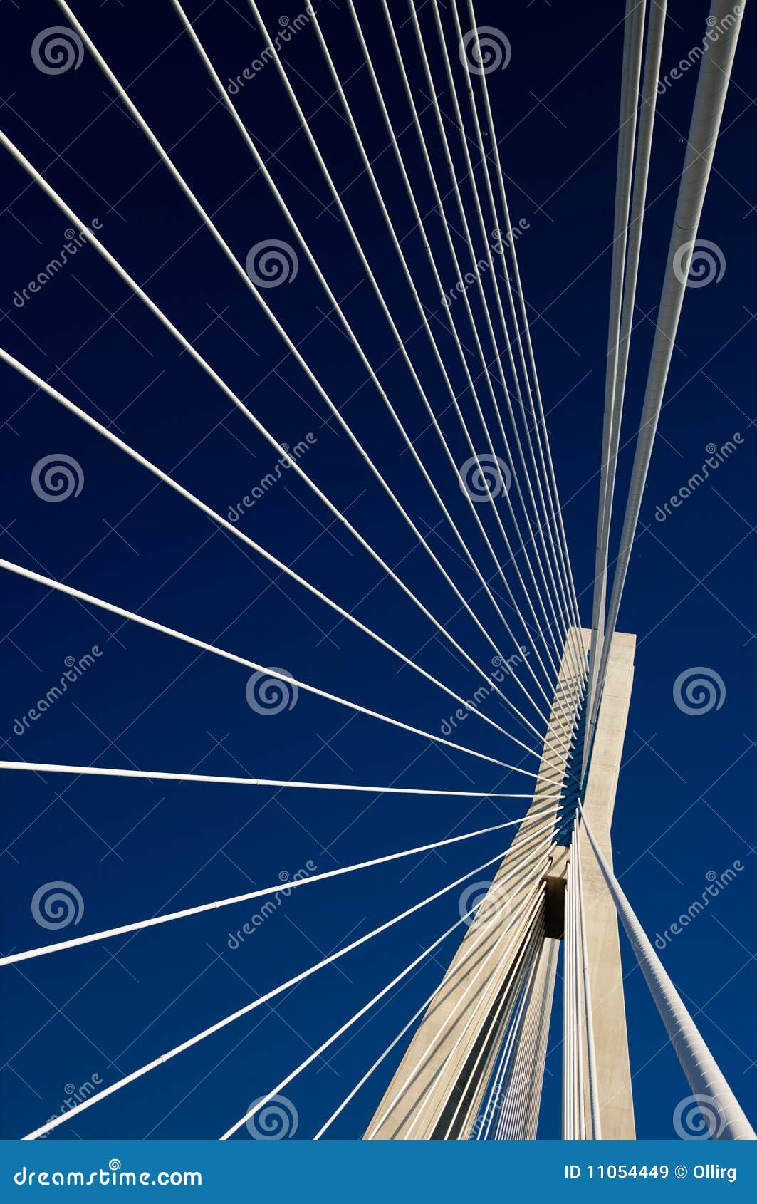 Abstract Cable Suspension Bridge Stock Image - Image of antirio ...