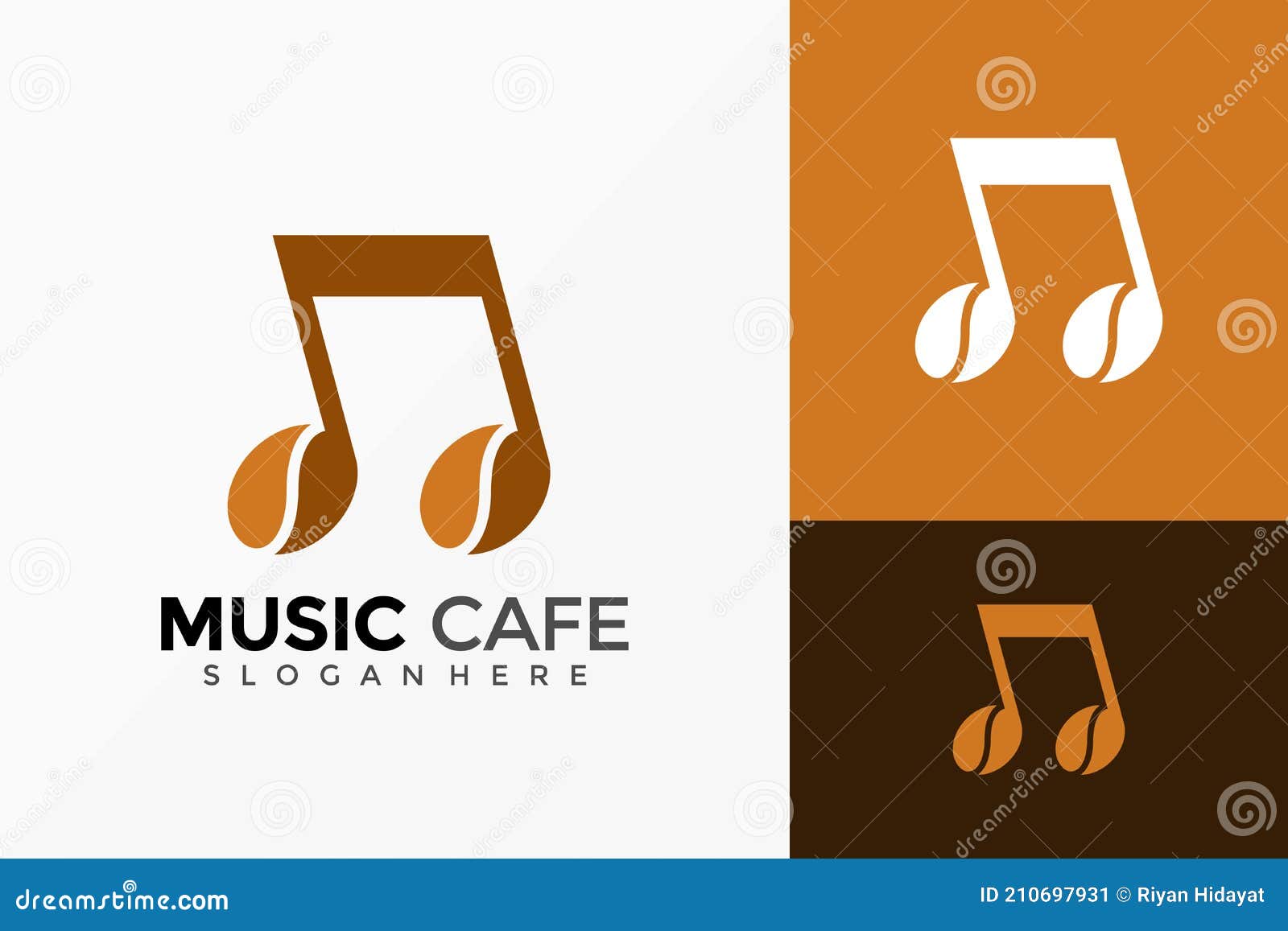 Abstract Caffe Shop Music Logo Design. Creative Idea Logos Designs ...