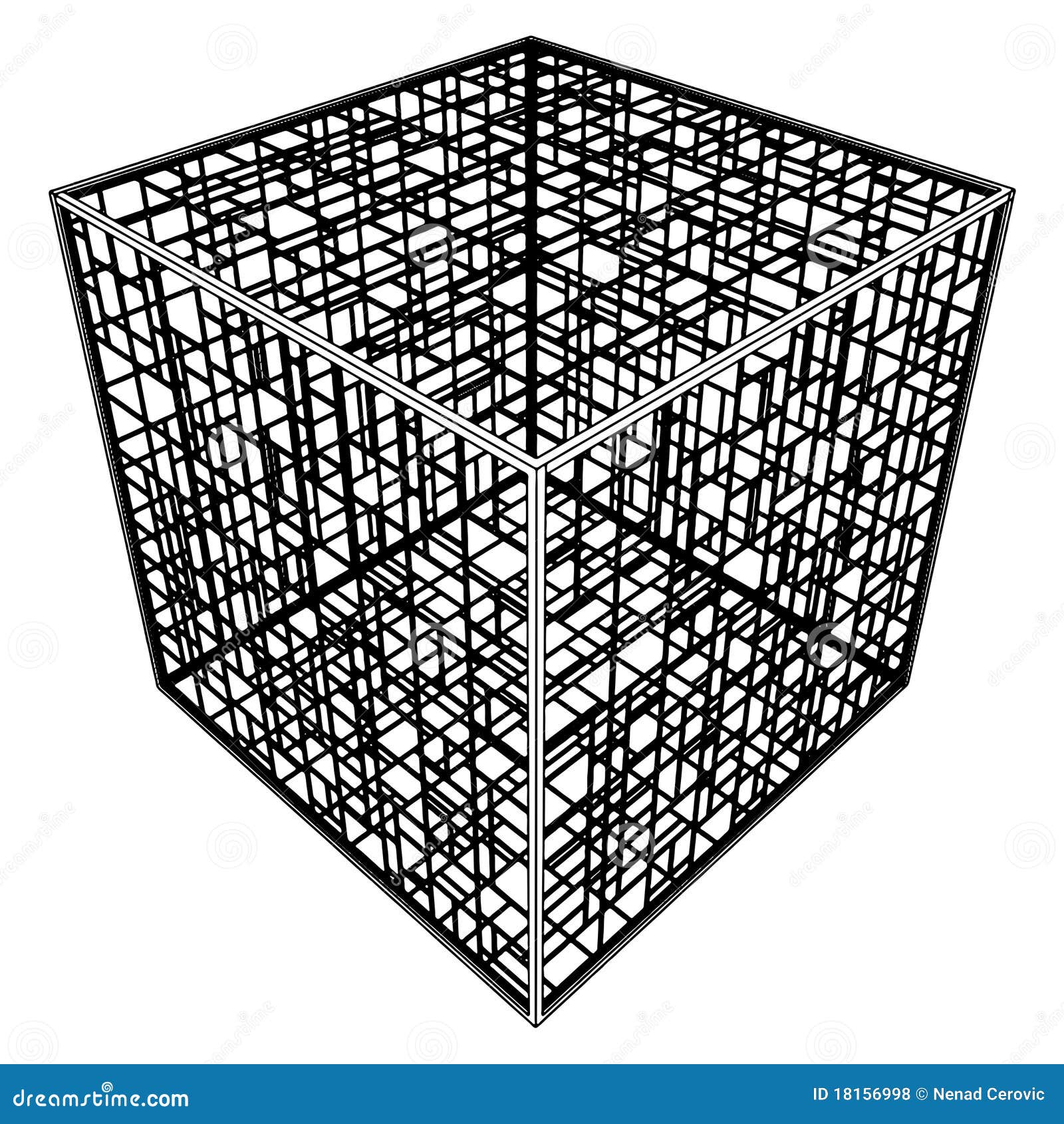 Abstract Cage Vector 14 stock vector. Illustration of captivity - 18156998