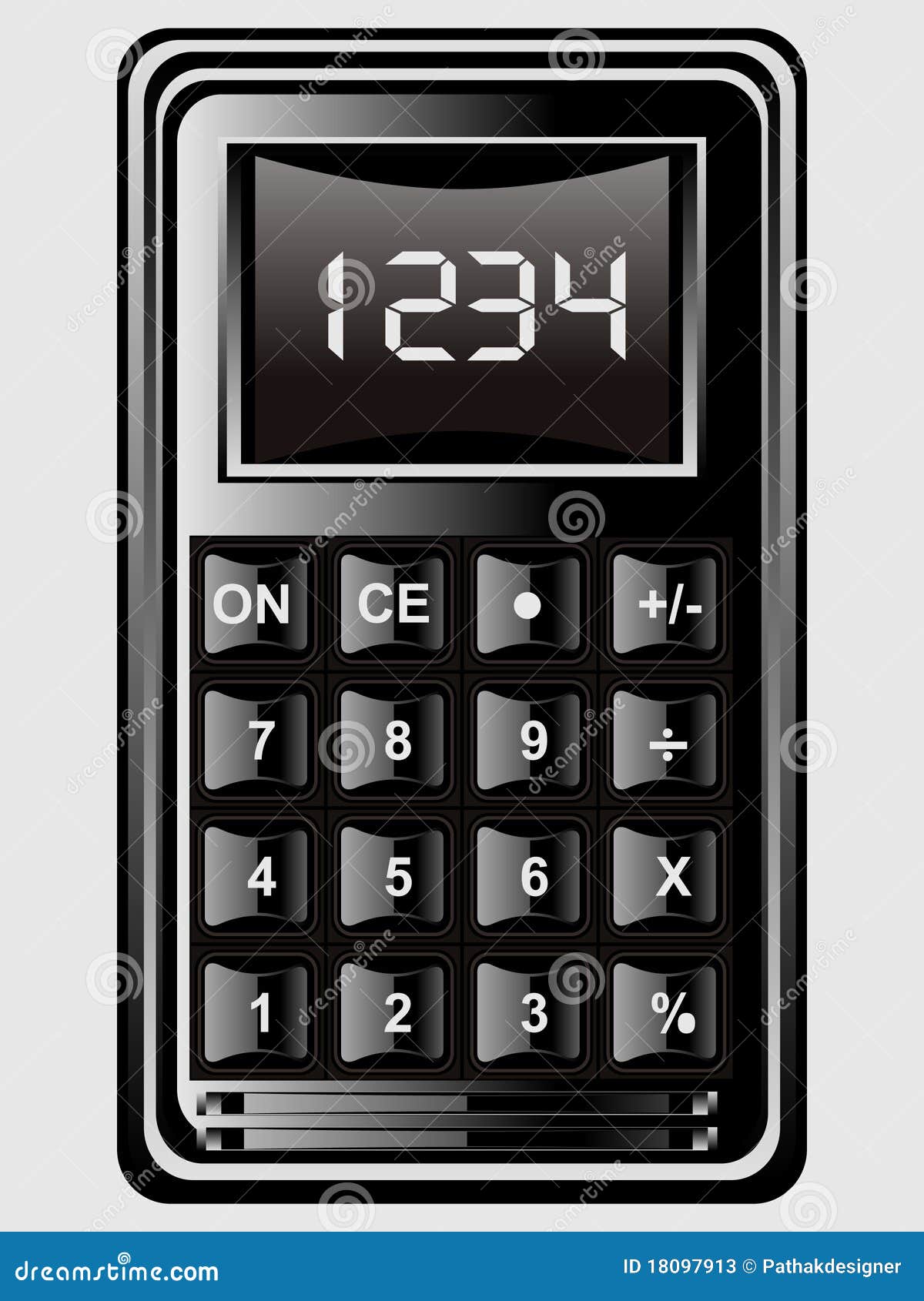 Abstract calculator stock vector. Illustration of economy - 18097913