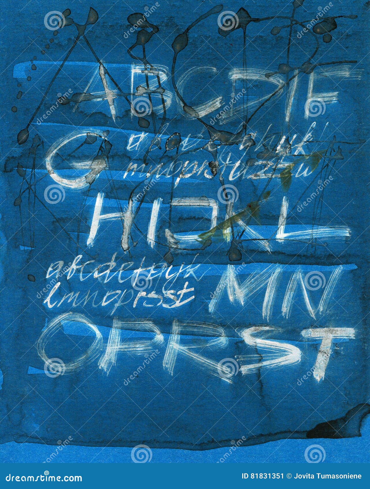 Abstract Calligraphy Background Stock Illustration - Illustration of ...